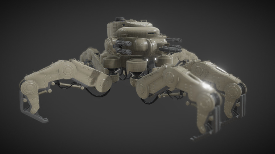 Hexapod - 3D model by Kyan0s [a7e420c] - Sketchfab
