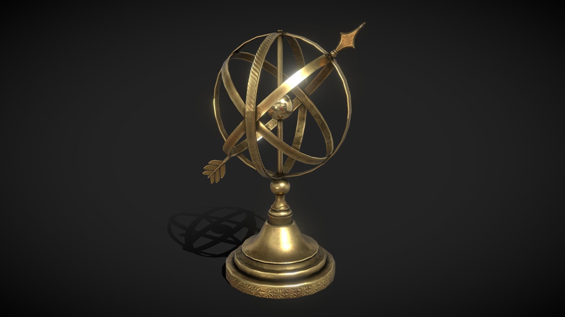 Armillary Sphere - low poly - Buy Royalty Free 3D model by Karolina ...