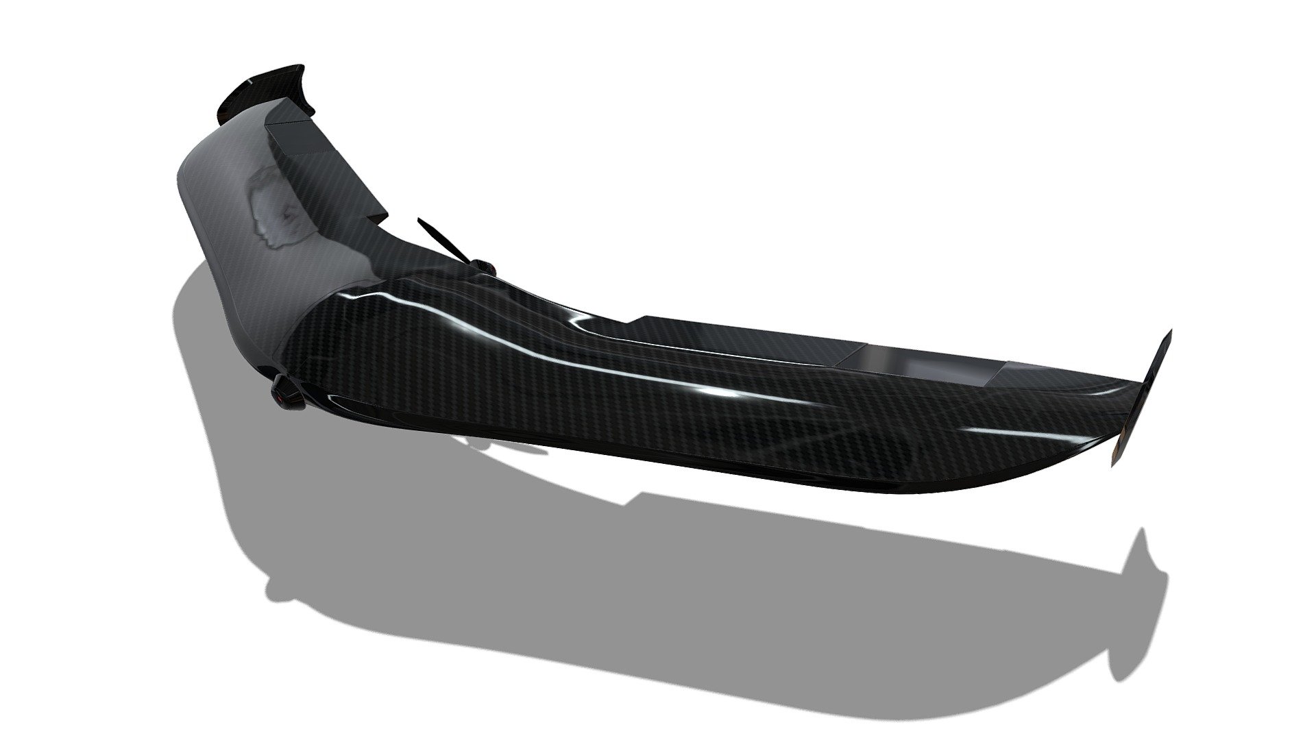 RC stealth wing uav drone carbonfiber - 3D model by domiiniic [a7e51ba ...