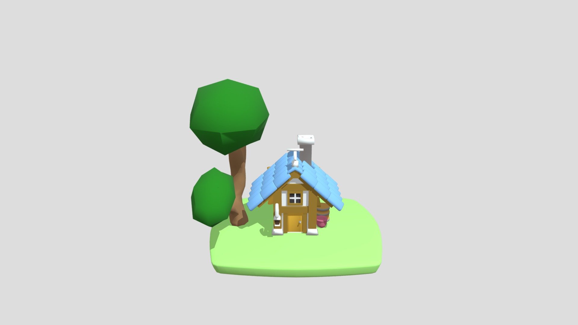 Casa/House Low poly - 3D model by Miguel.Araujo [a7e52d2] - Sketchfab