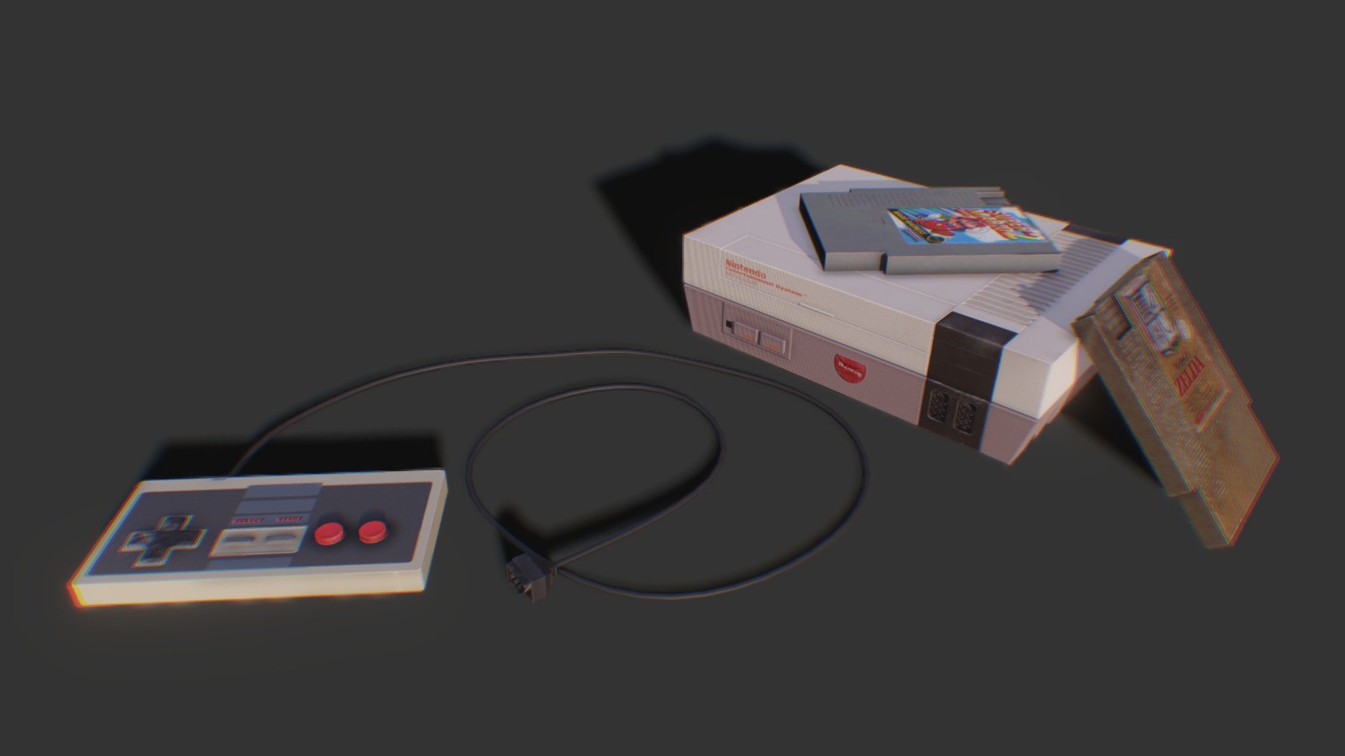 Old Nintendo From My Childhood - 3D model by Rodesqa [a7e5335] - Sketchfab