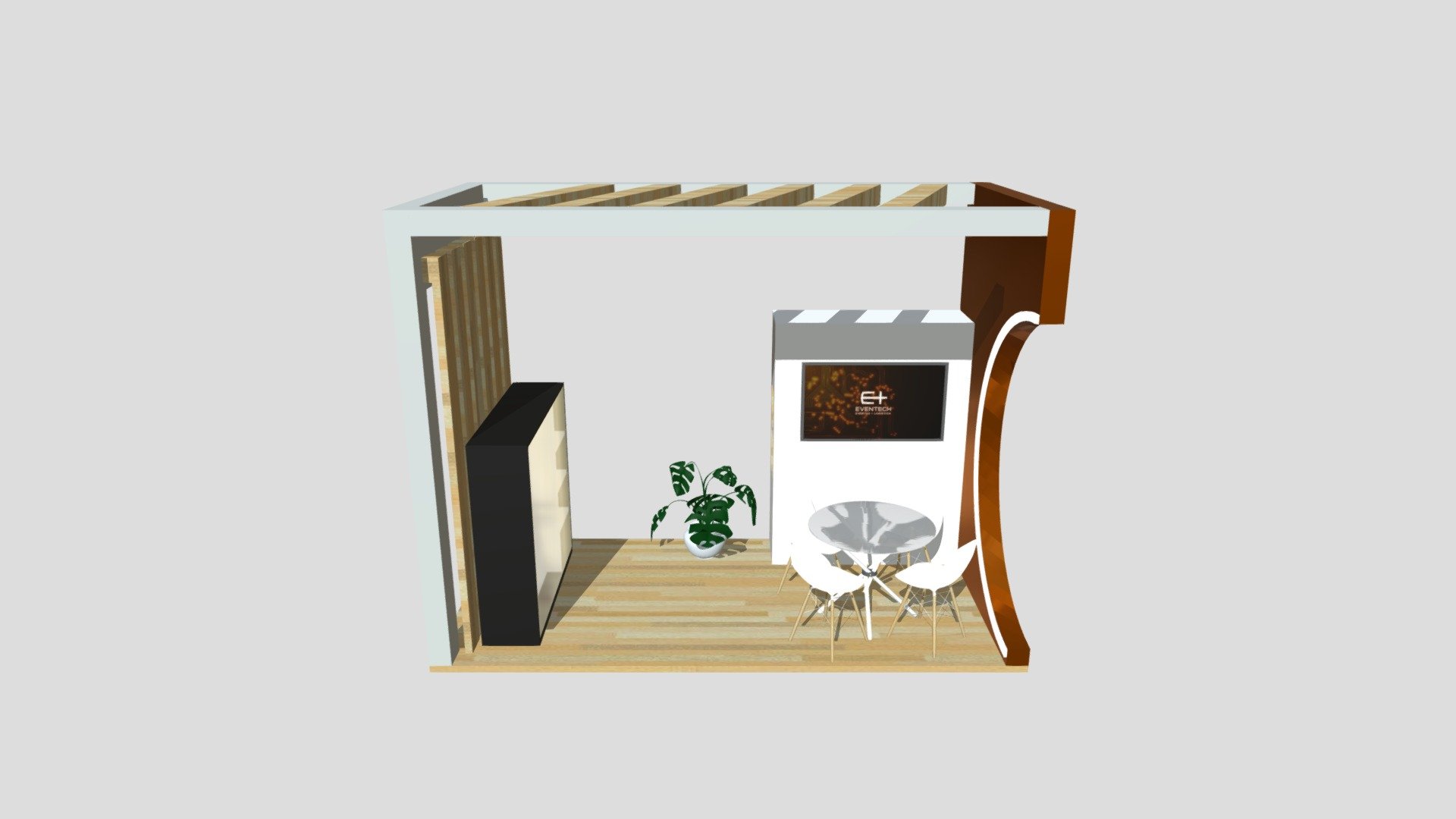 STAND 4M * 2M - 3D model by juan.vargas81 [a7e5d4f] - Sketchfab