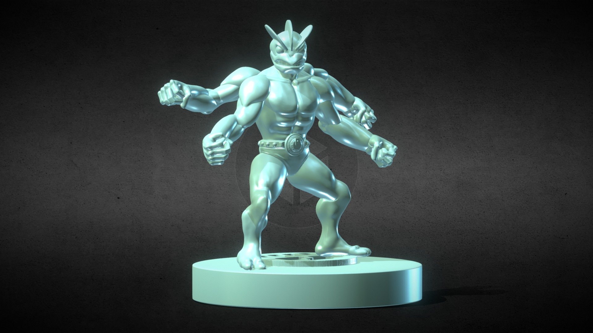 Pokemon Machamp Figurine - Buy Royalty Free 3D model by paburoviii ...