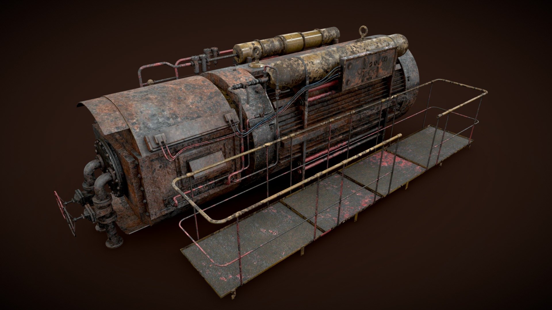 Rusted machinery device - Buy Royalty Free 3D model by maxpsr [a7e894d ...