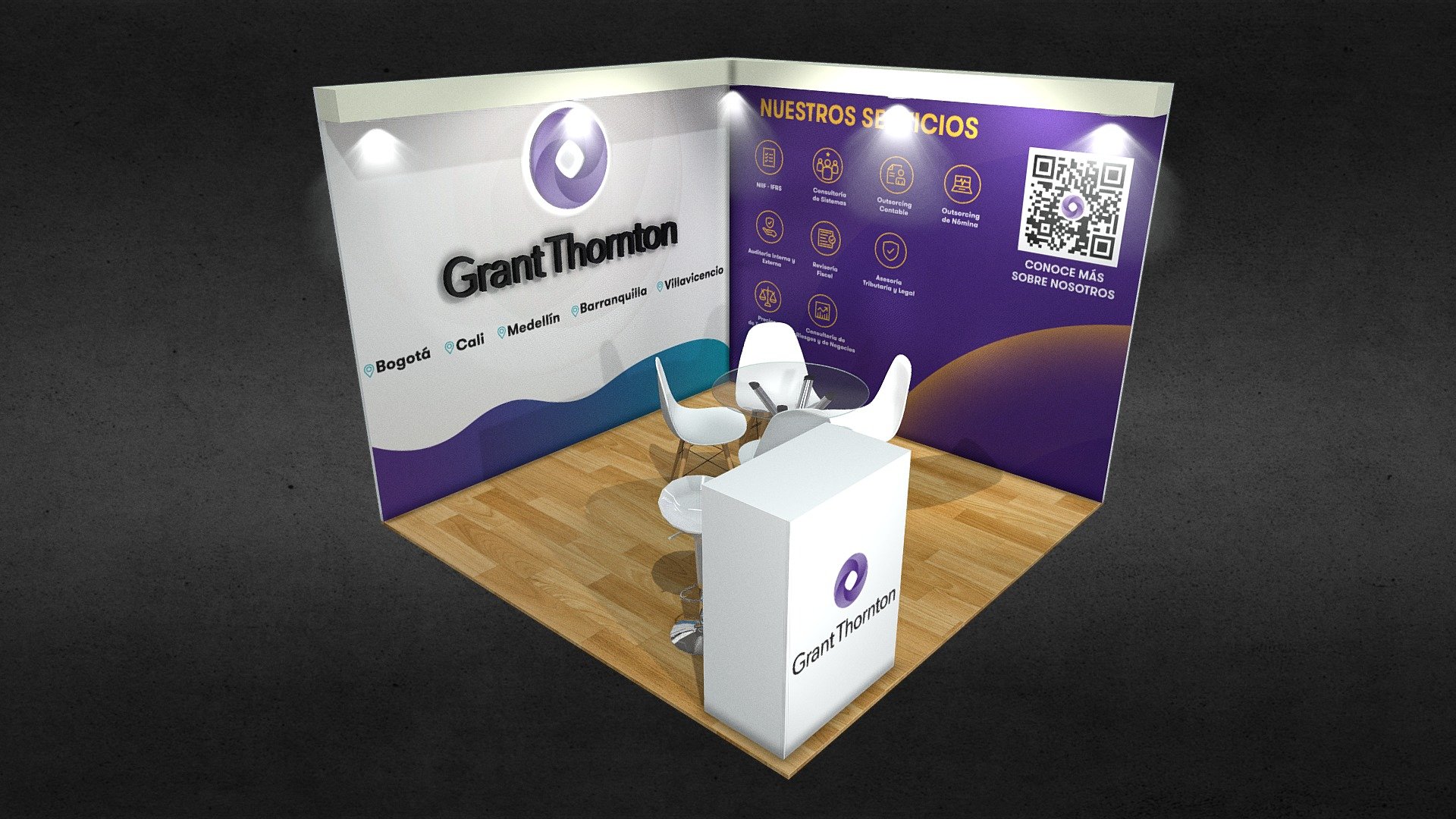 stand grant thornton - 3D model by 3draillus [a7e9139] - Sketchfab