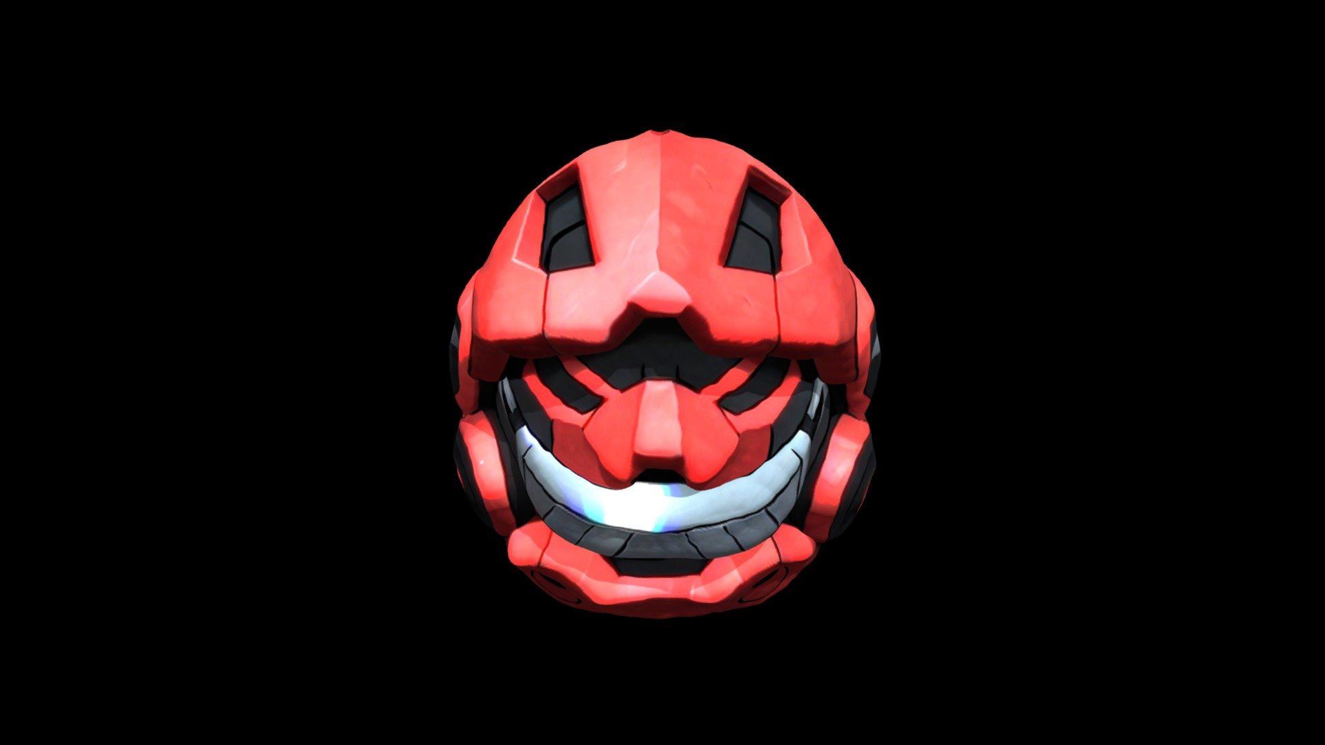 Helmet Mask Robot Cartoon 1178 - Download Free 3D model by klrxyz ...