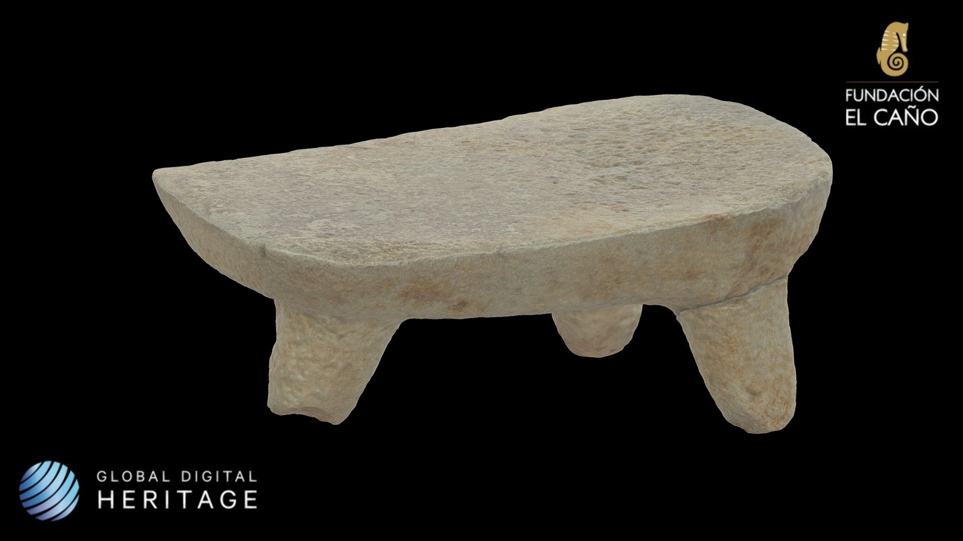 Footed metate, El Caño, Panama - Download Free 3D model by Global ...