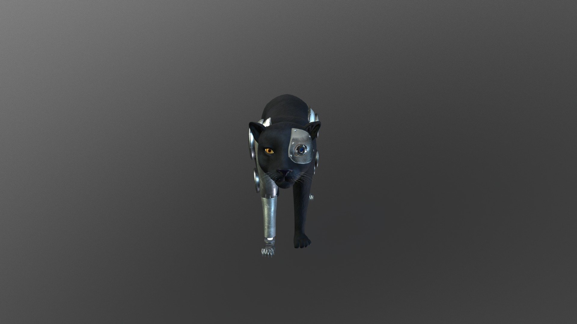 Cyborg_Panther - 3D model by msmallish [a7edb69] - Sketchfab