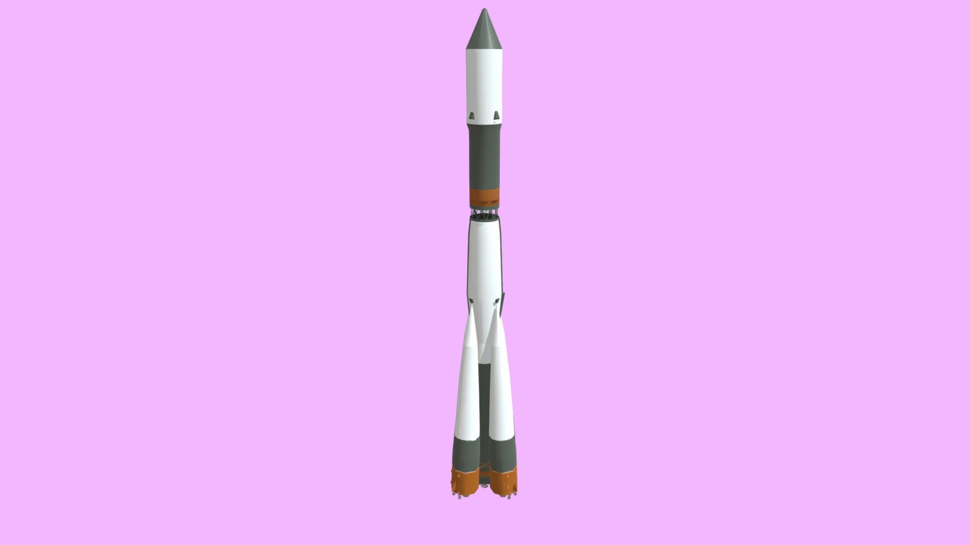 Soyuz-2.1b Low Poly Rocket Model - 3D model by vitesh89 [a7f0f80 ...