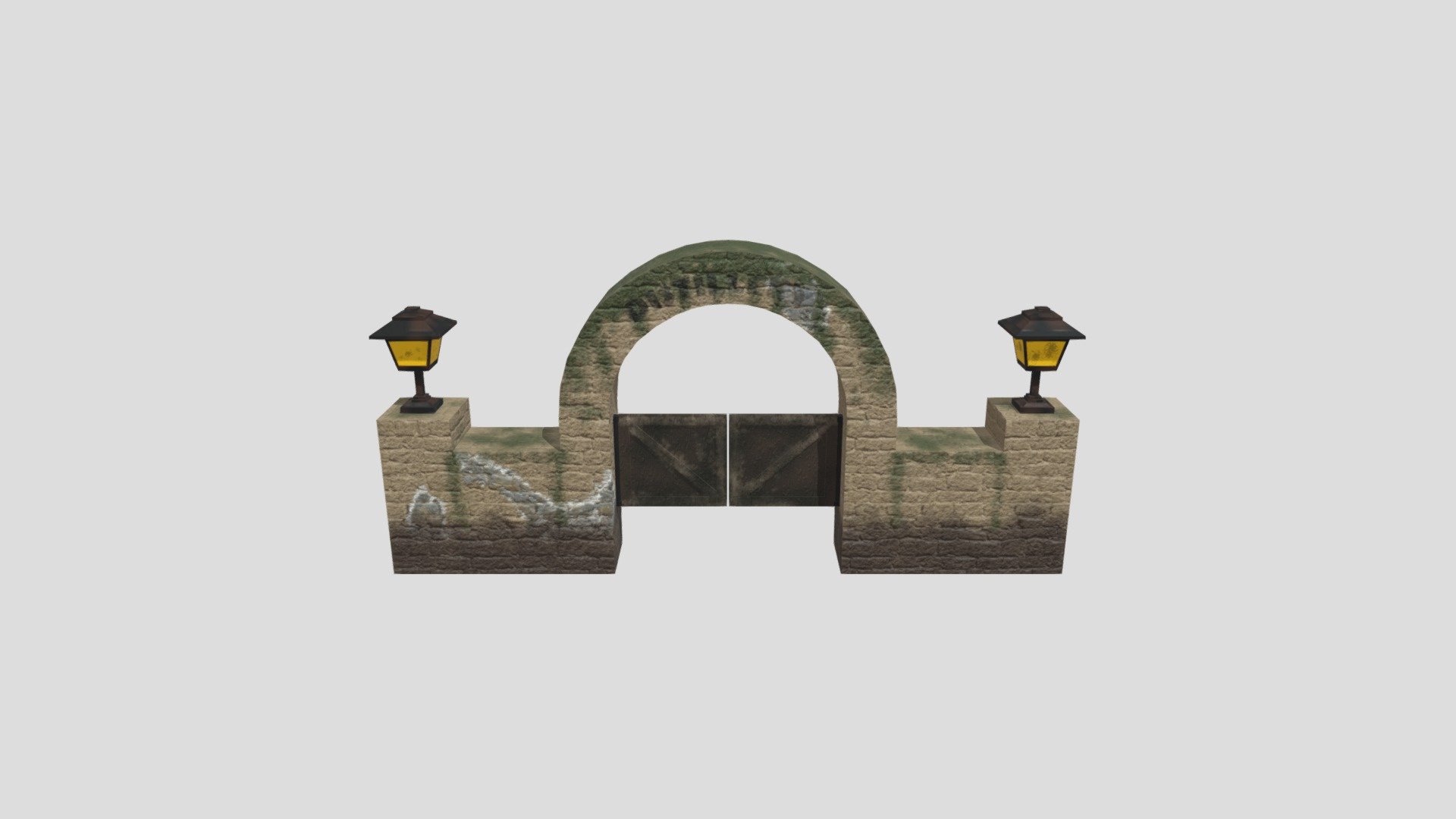 DIG4780 Assignment 1 - The Gate - Textured - Download Free 3D model by ...