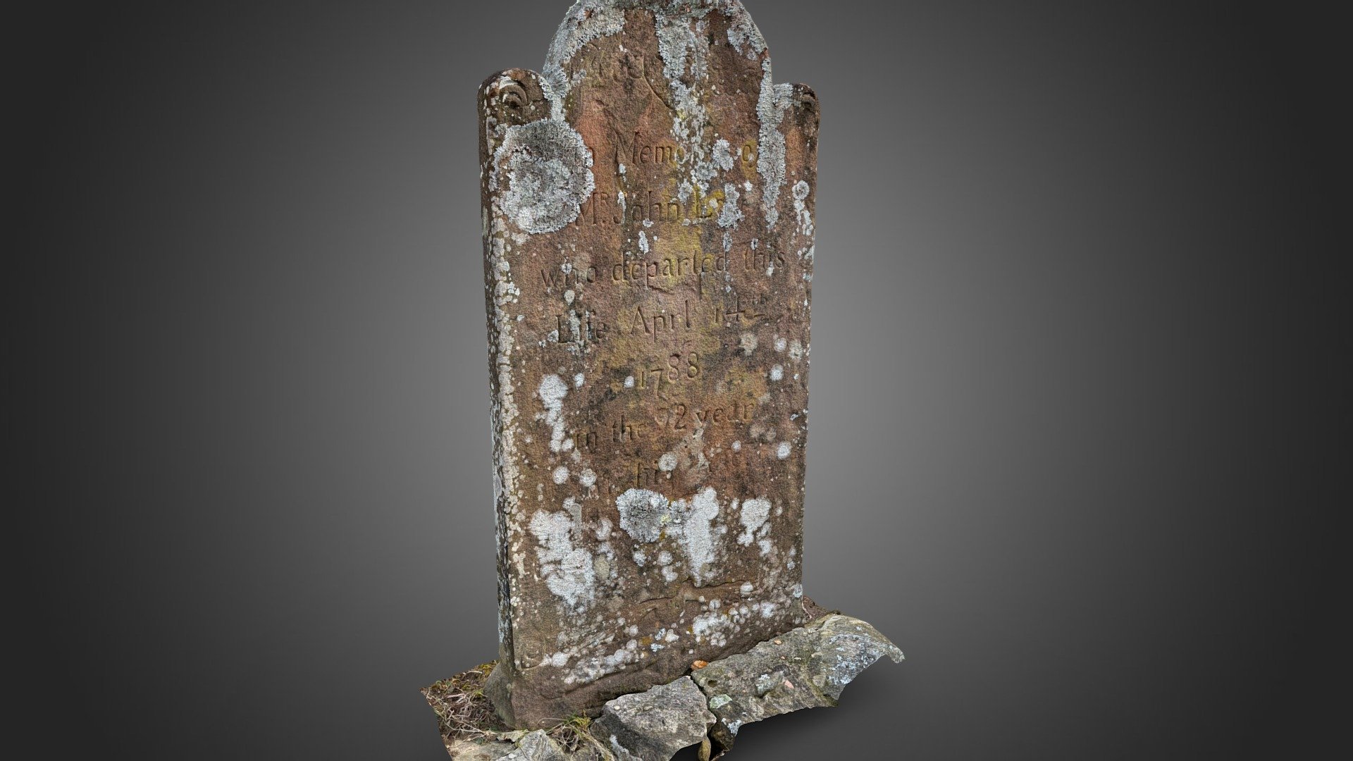 John Lay, d. April 14, 1788 - 3D model by CVM (@CaptureVisualMarketing ...