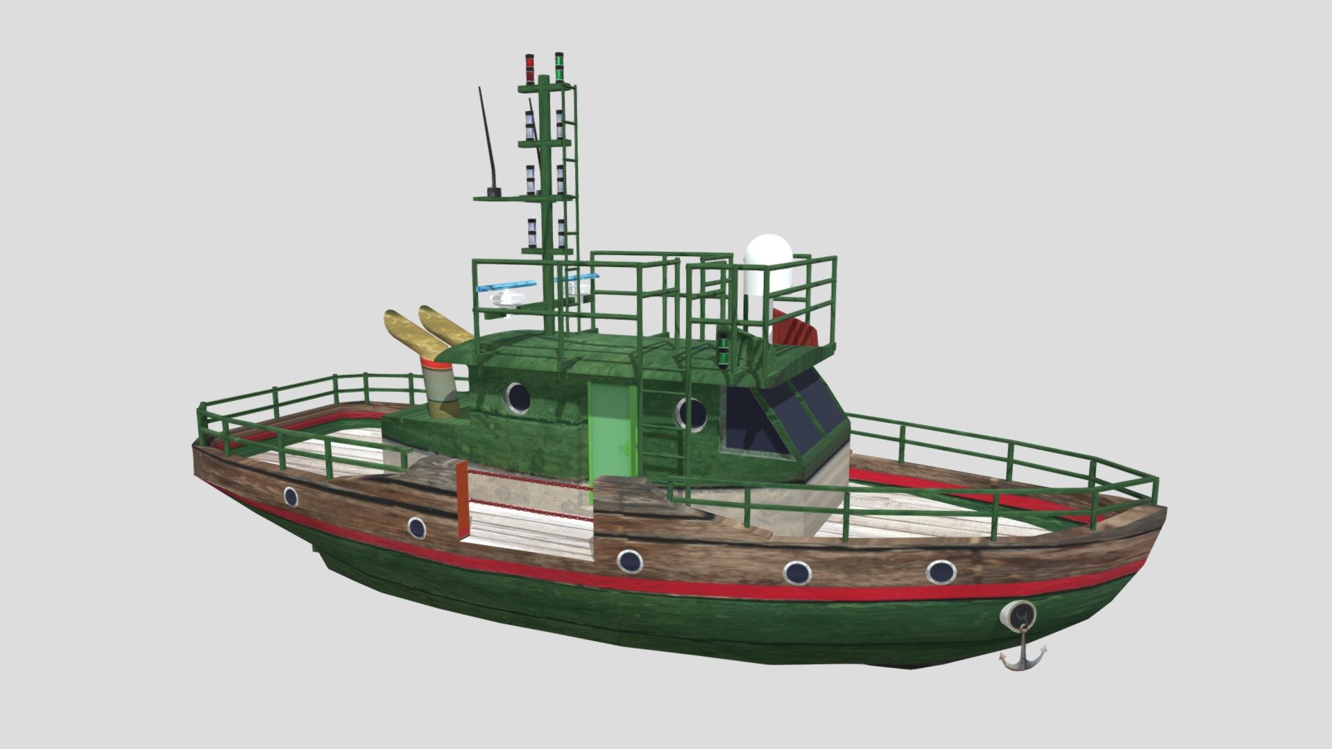 Boat HHH - Download Free 3D model by gogiart (@agt14032013) [a7f397a ...