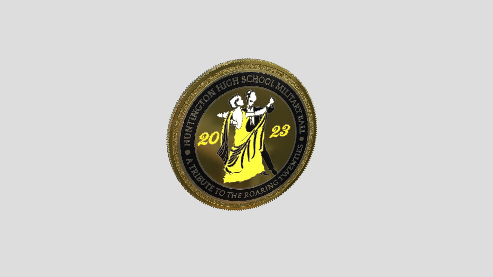 USA Made Polished Gold Coin JROTC - 3D model by All About Network ...