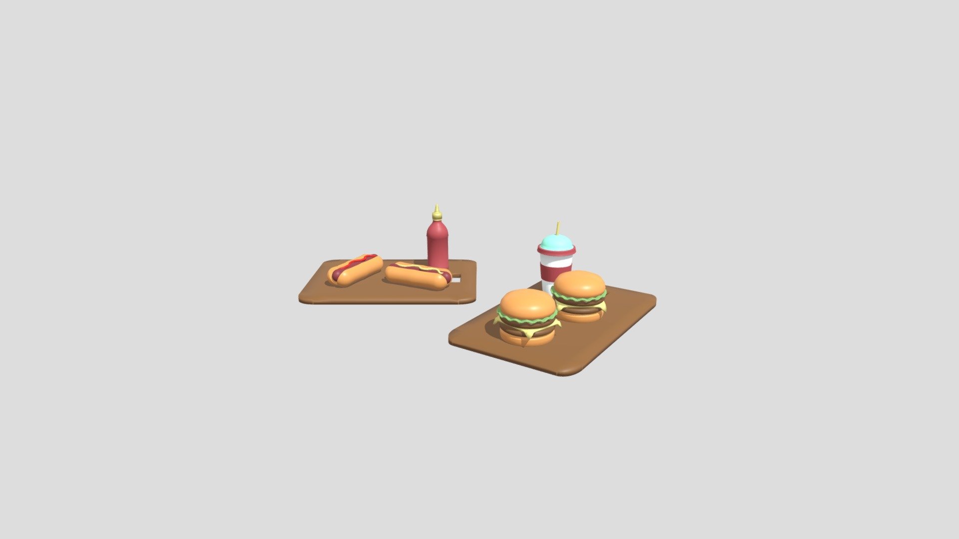 Cute Low-Poly Food - Download Free 3D model by peepsi [a7f4ede] - Sketchfab