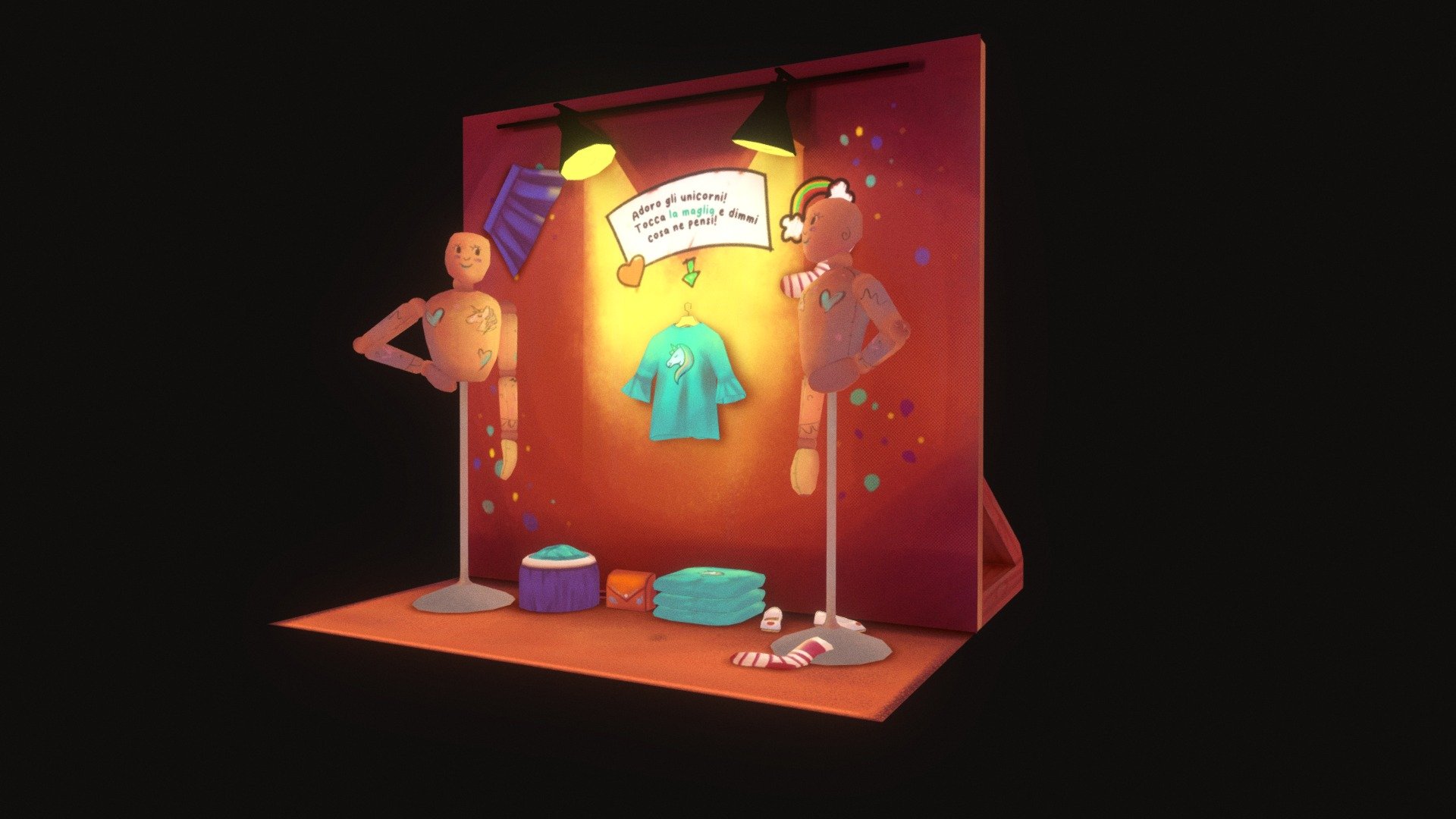 Expression Wall - 3D model by Lucille (@LucilleArt) [a7f6190] - Sketchfab