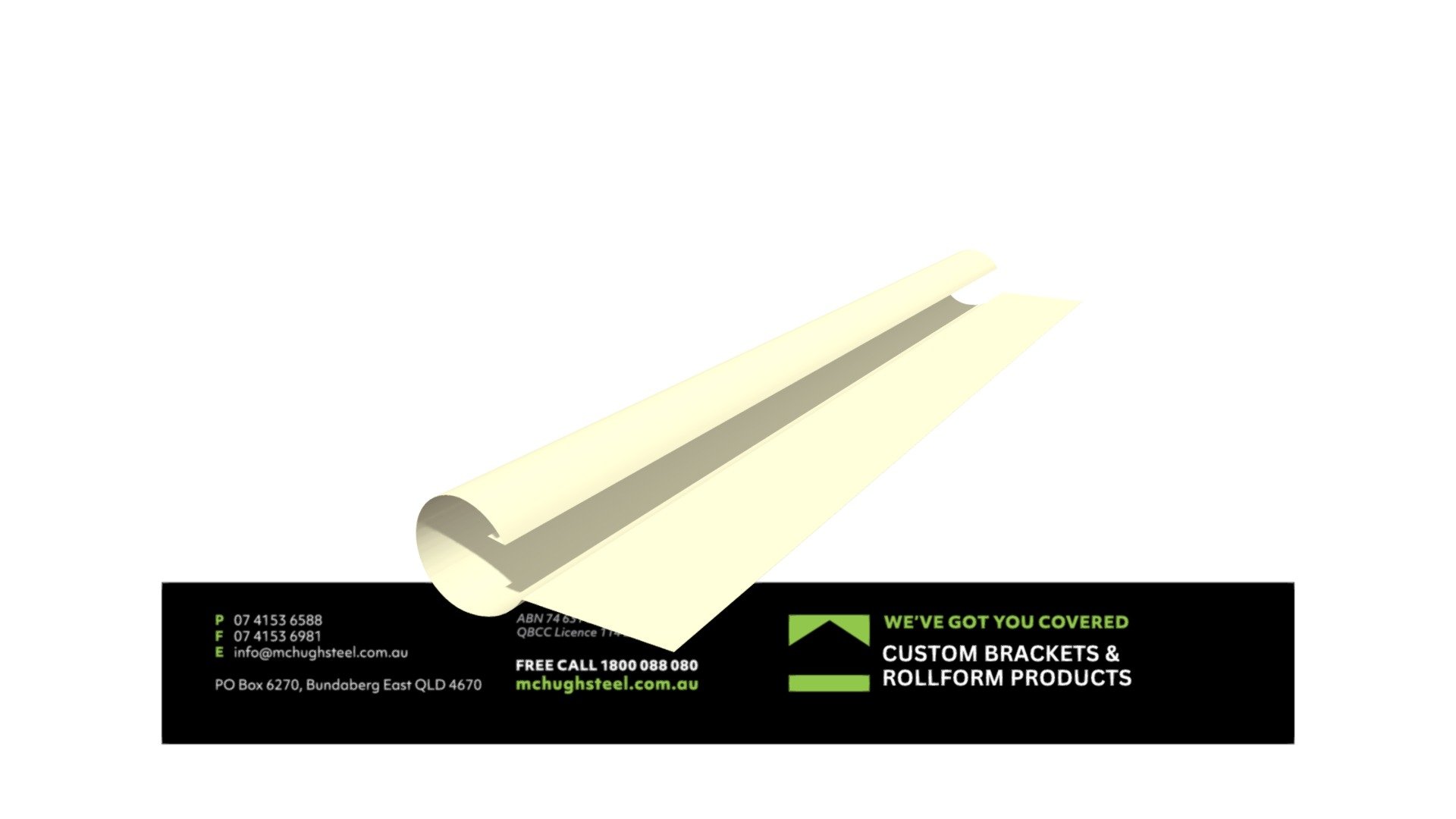 GRCC Gable Roll Classic Cream - 3D model by mchughsteel [a7f8c61 ...