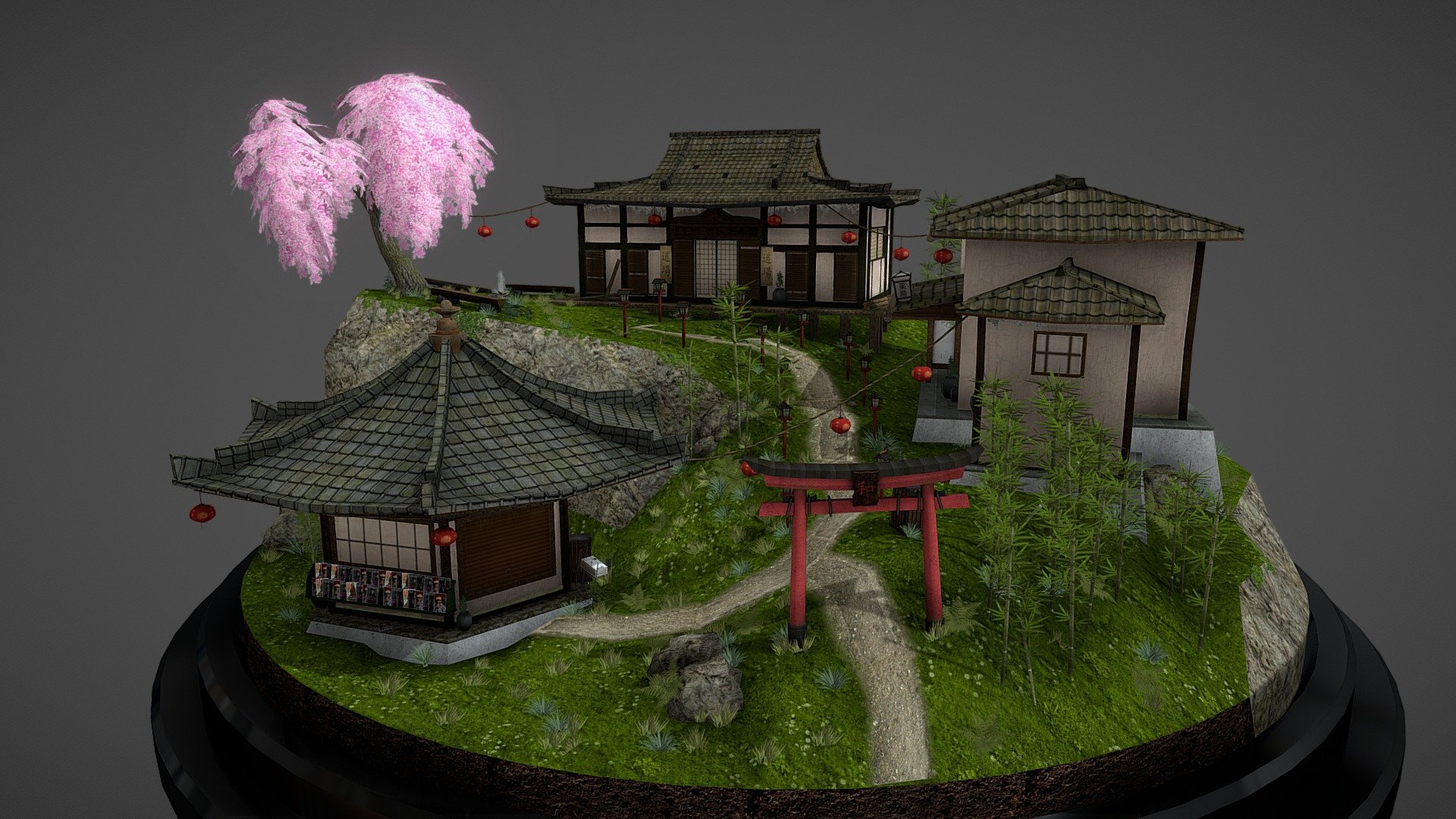 Kyoto Cityscene - 3D model by Anton.Legiest [a7f9934] - Sketchfab