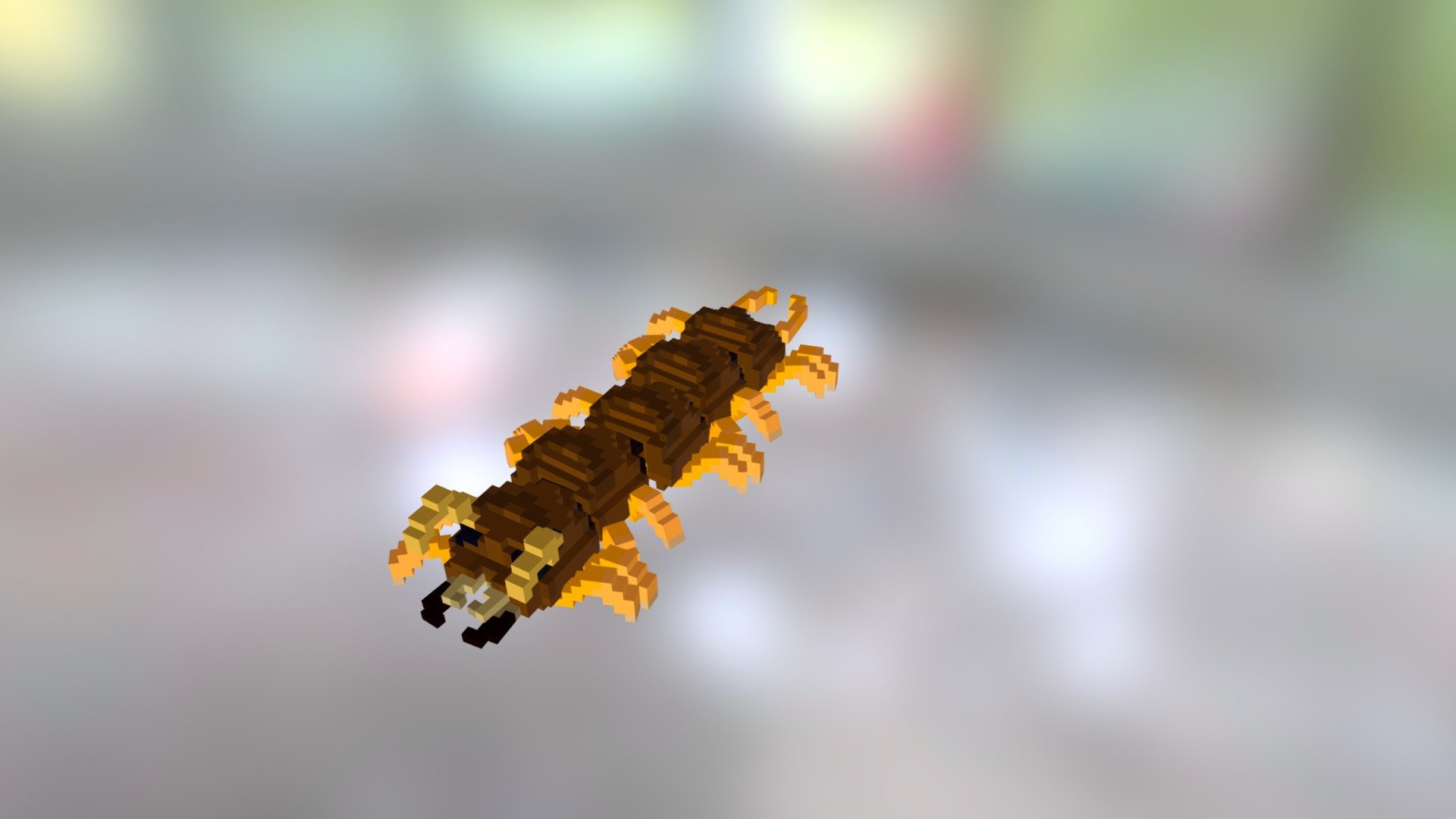 Voxel Centipede - 3D model by Rufián (@Rufian) [a7fb49b] - Sketchfab