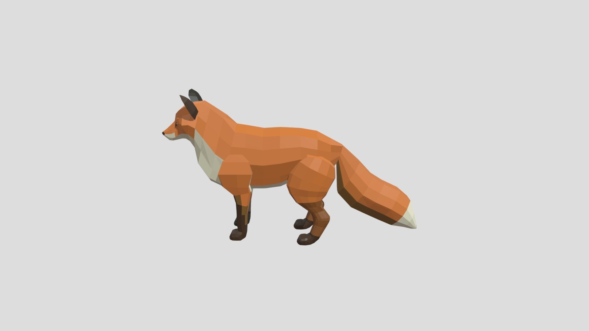 Low Poly Fox - 3D model by casessam (@casperessamart) [a7fbbfa] - Sketchfab