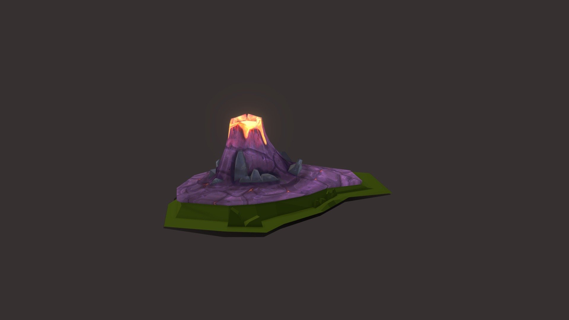 Volcano - 3D model by KevTheDev [a7fd771] - Sketchfab