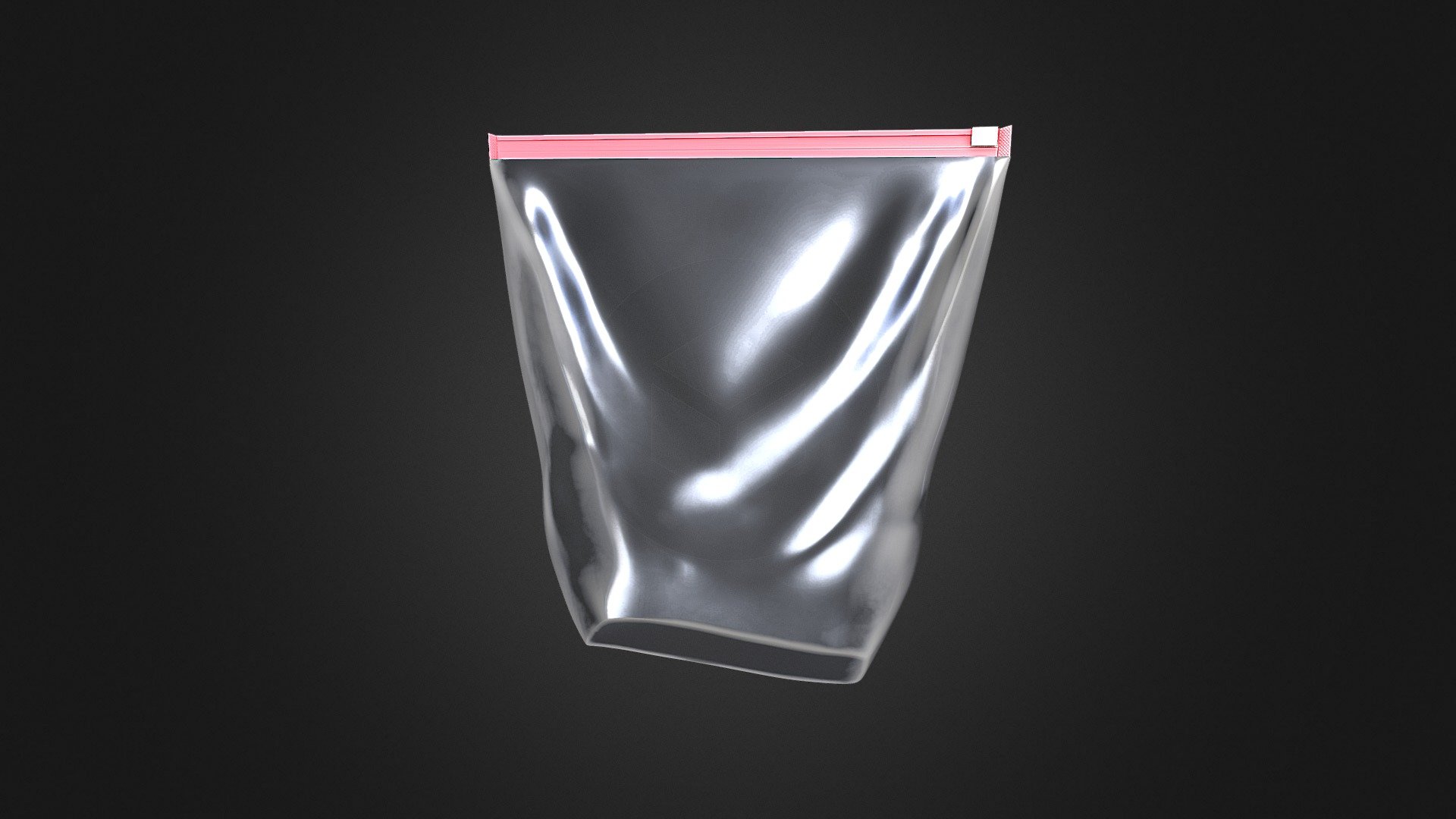 Transparent realistic zipper bag - Download Free 3D model by ...
