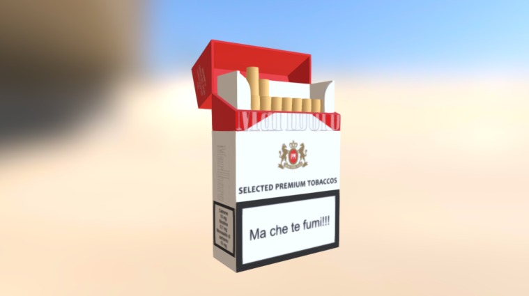 Cigarettes - 3D model by erasmuspluska1 [a8013a7] - Sketchfab