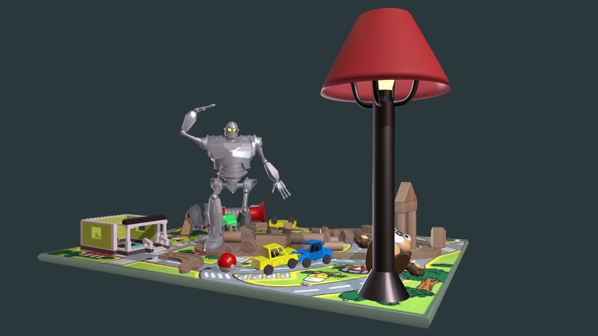 Child Play Mat - 3D model by danielsirota [a8026c9] - Sketchfab