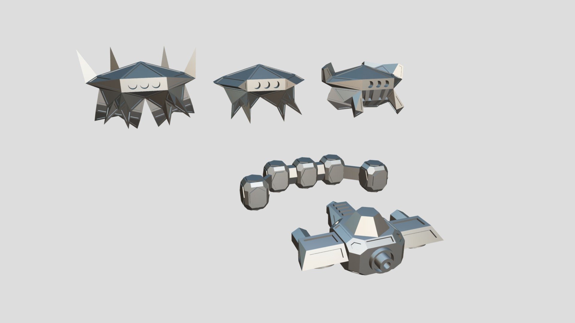 Invader Game Assets - Download Free 3D model by Trockk (@Timrockk ...