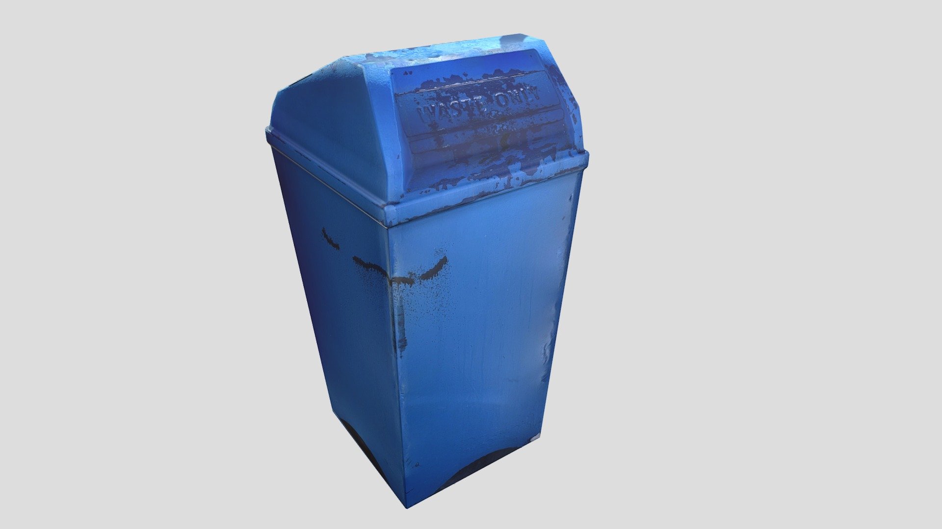 Trash Can (Blue) Low Poly - Download Free 3D model by Derfmode [a8033ad ...