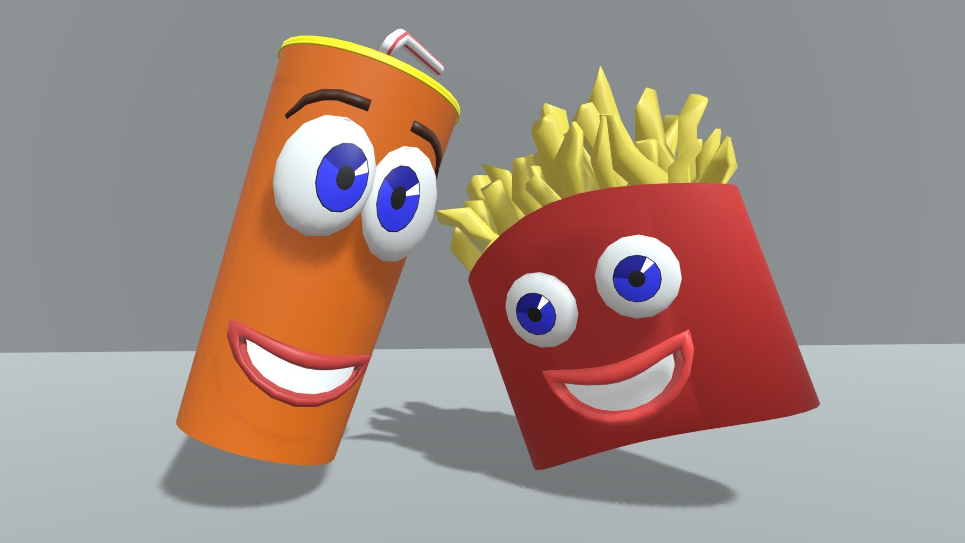 Copo e Batatas - 3D model by Rafael Miguel (@rafaelmiguelcreative ...