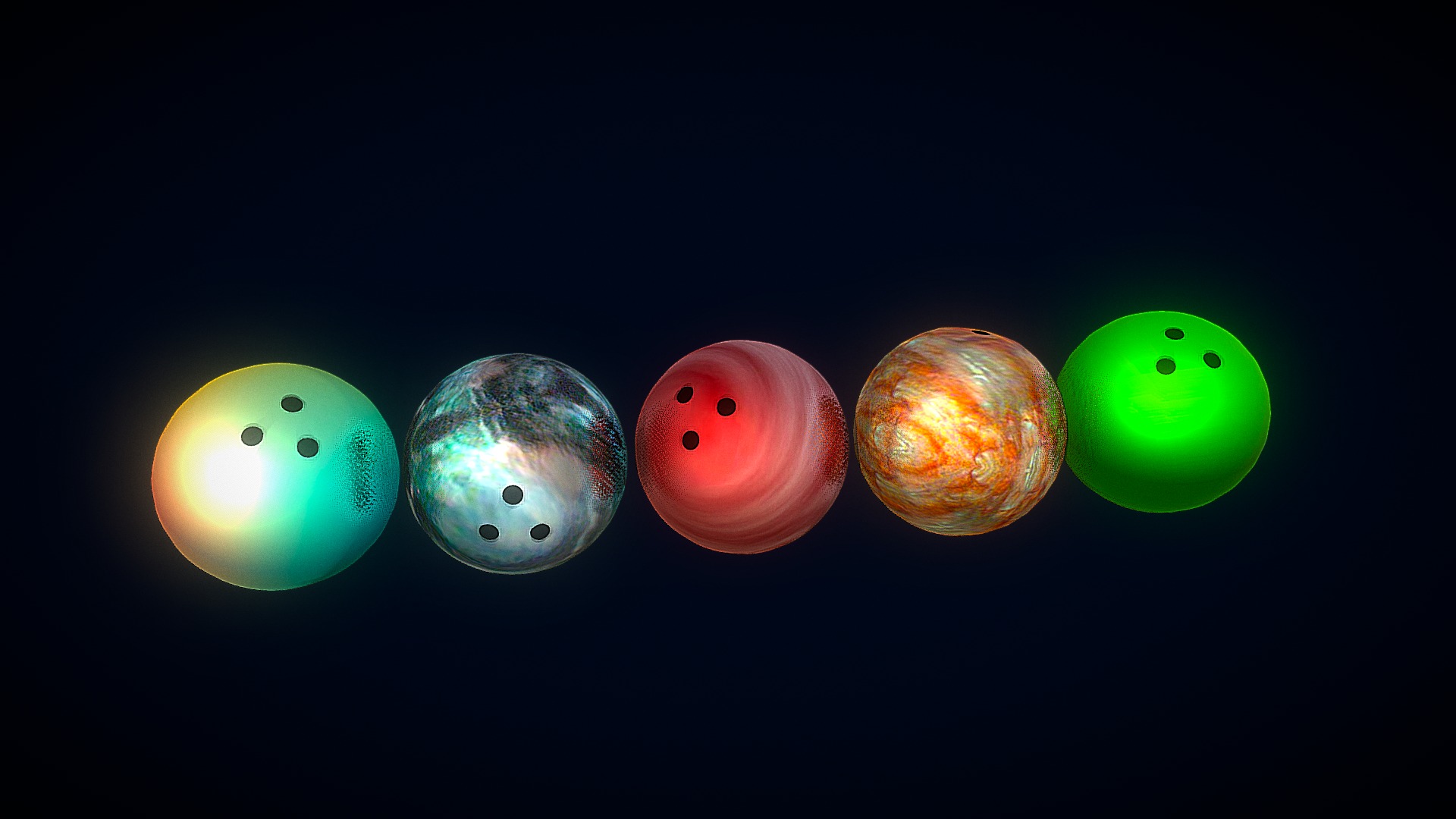 Bowling Balls - Download Free 3D model by Yanez Designs (@Yanez-Designs ...