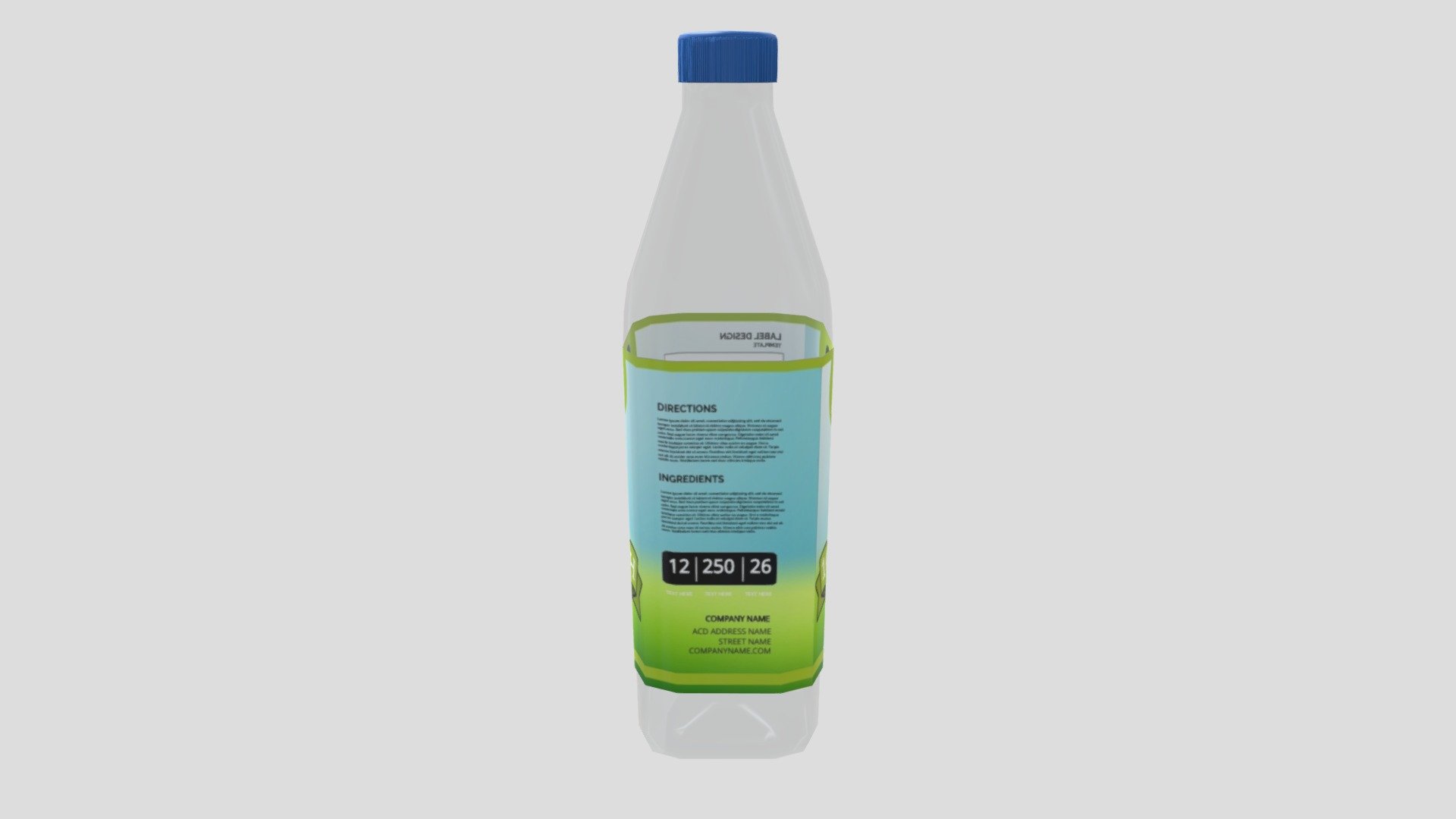 Apple Juice Bottle - Download Free 3D model by aurelkillers1 [a805eba ...