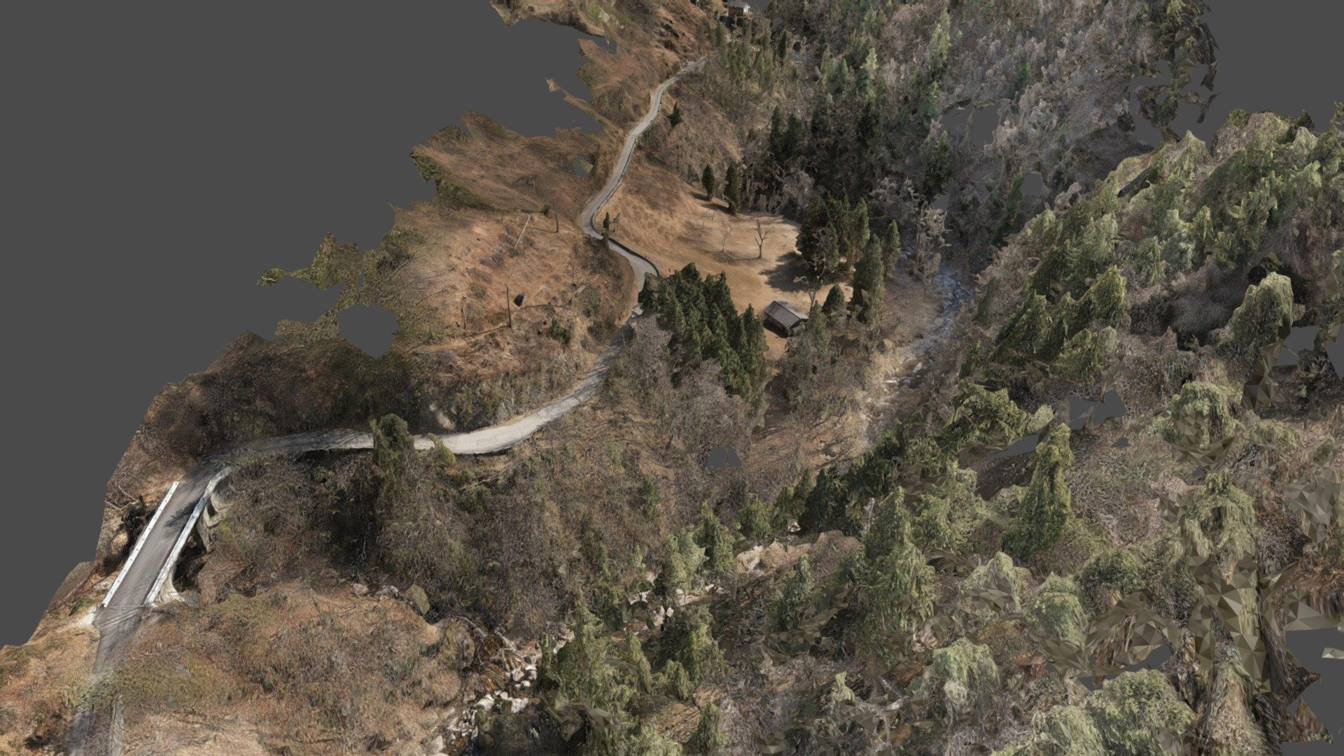 Rilievo dell'alveo di un torrente - 3D model by Zerolab [a8073a6] - Sketchfab