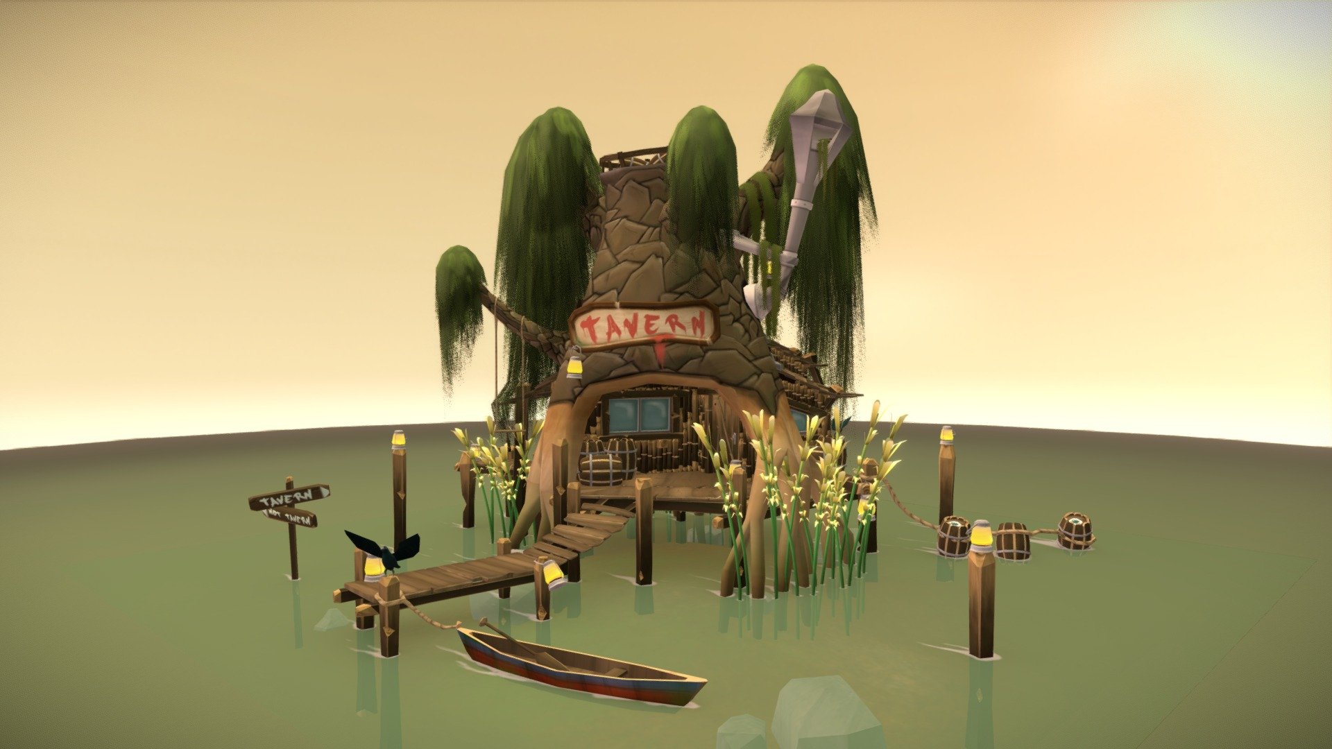 The Swamp Tavern - 3D model by Bert Plasschaert (@BertPlasschaert ...