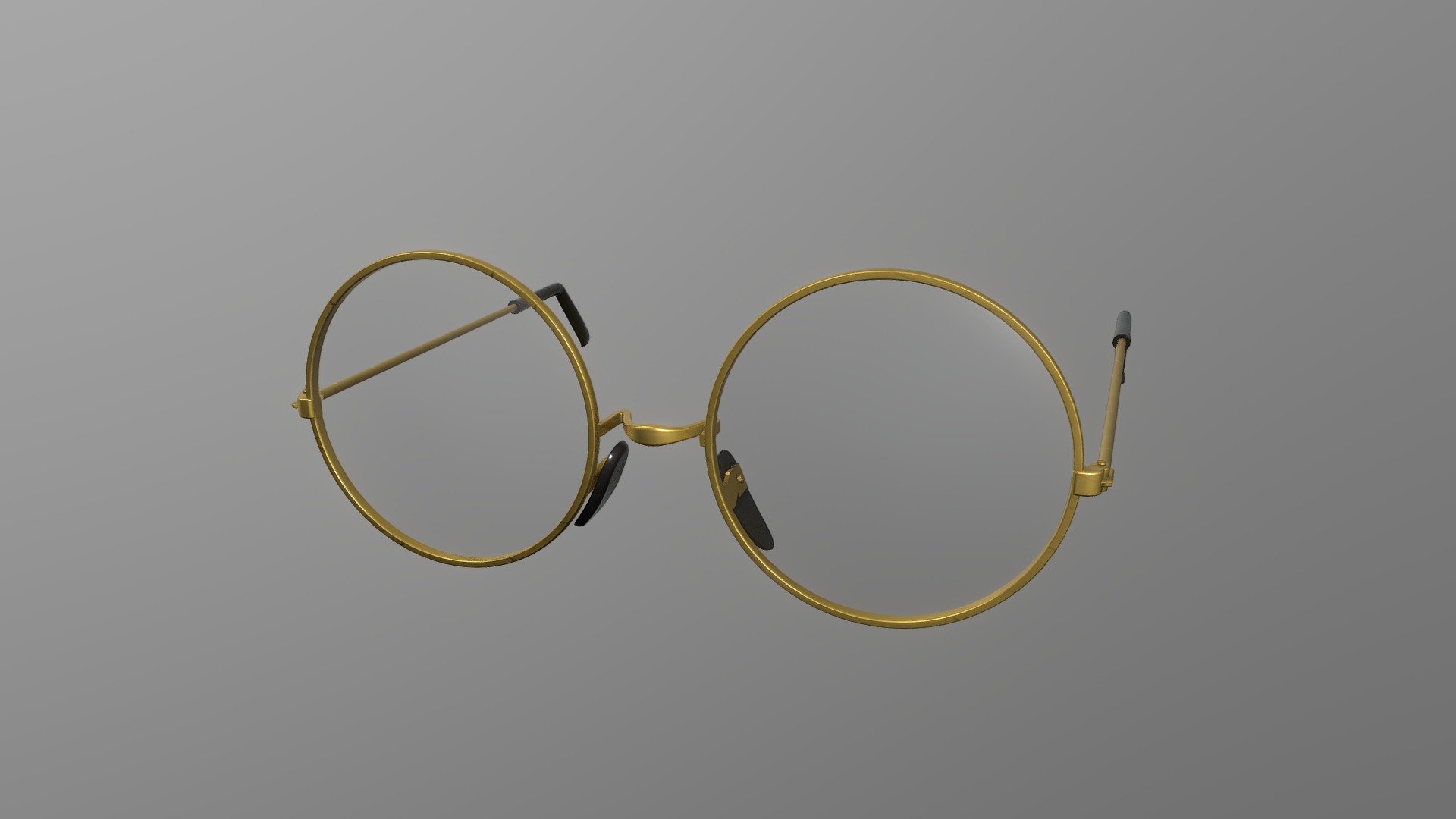 Round Glasses (Gold) - Buy Royalty Free 3D model by shimtimultimedia ...