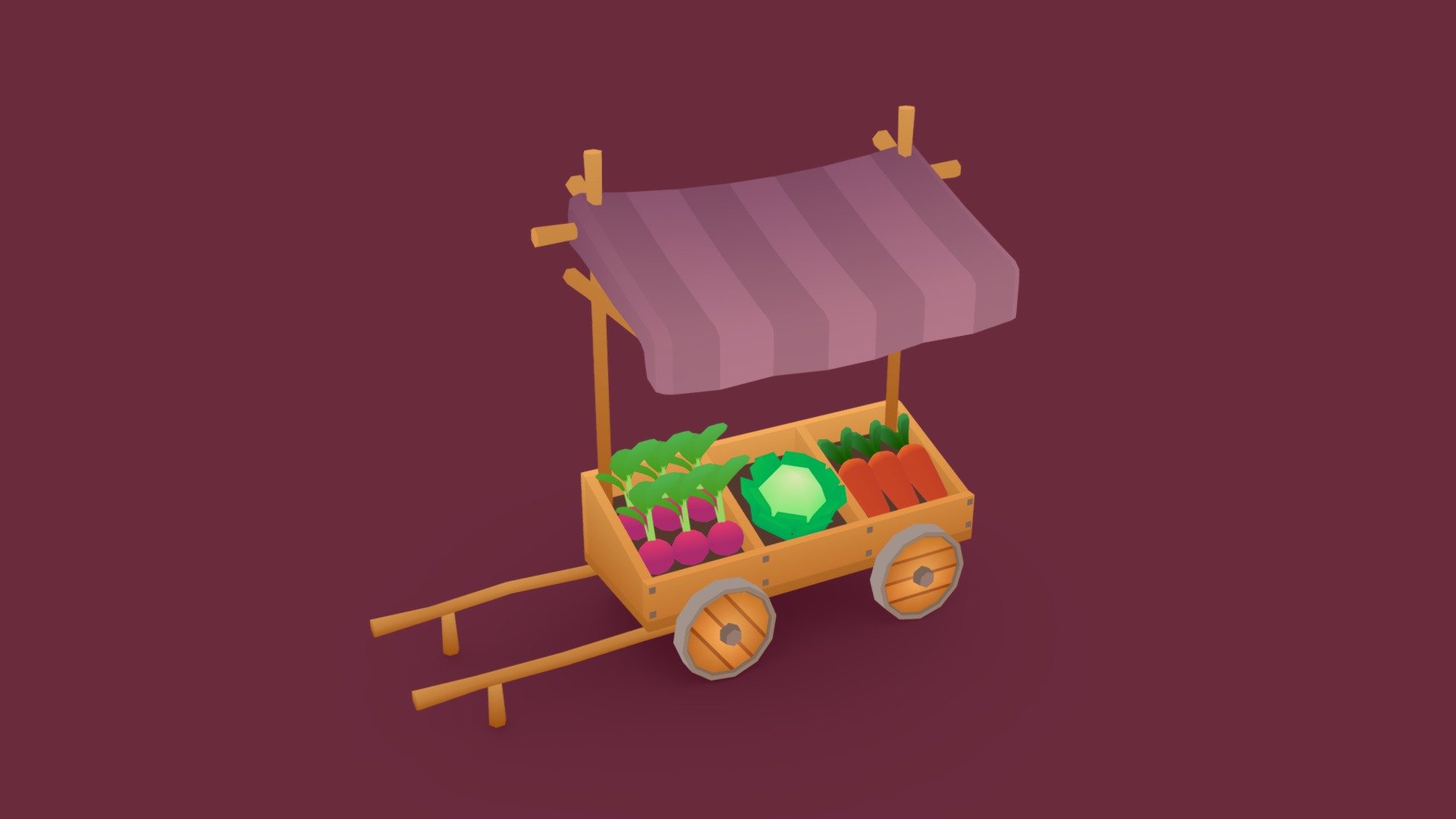 Stylized Trading Cart - Buy Royalty Free 3D model by SantyFrow [a8131a7 ...