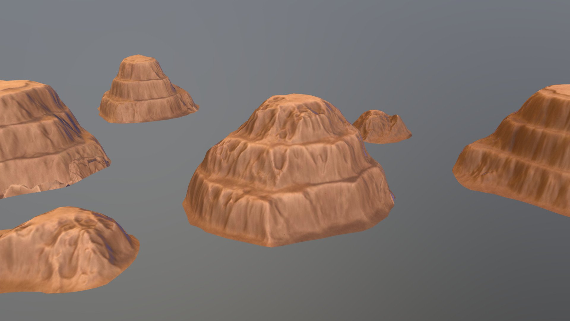 Desert cliffs - Stylized Environment decoration - 3D model by GeFoxem ...