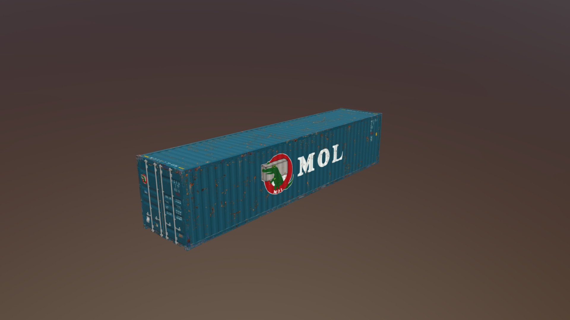 40ft Shipping Container - MOL - Buy Royalty Free 3D model by Panaristi ...