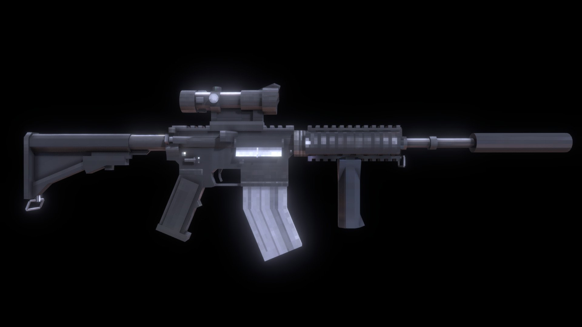 M4A1 with custom mods - 3D model by Vol Corporation (@volina) [a81604f ...