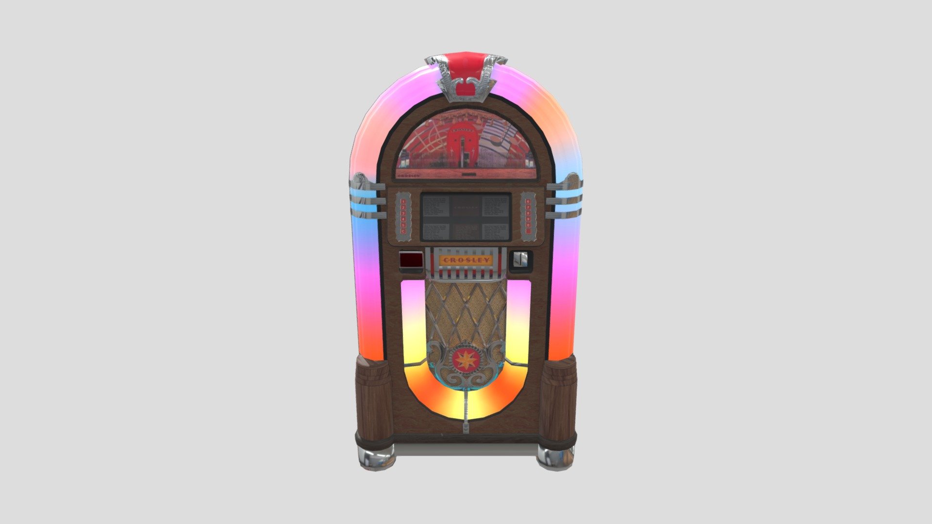Juke box low poly model - 3D model by shivakumar8379 [a817468] - Sketchfab