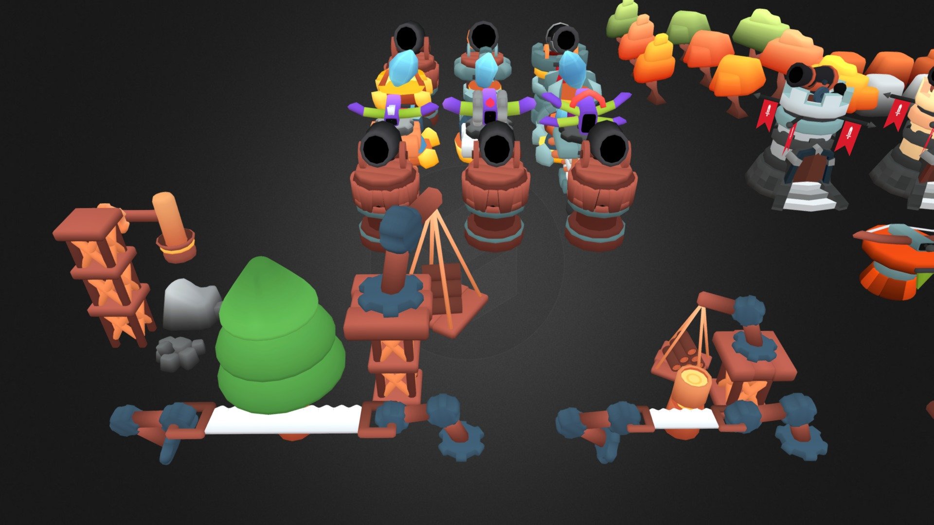 Tower Defense Pack - 3D model by aytunc_dilber [a81c090] - Sketchfab