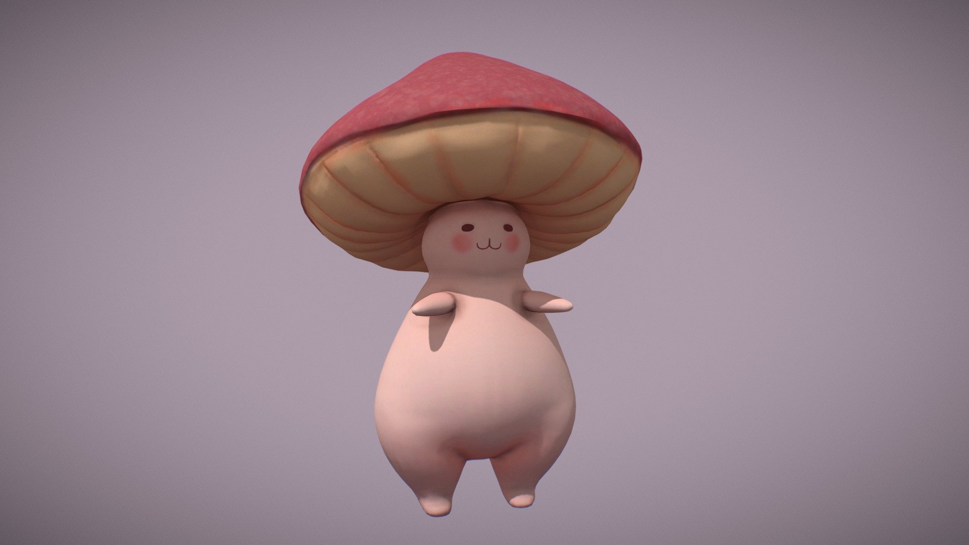 cute mushroom - 3D model by jeanharles [a81dca1] - Sketchfab