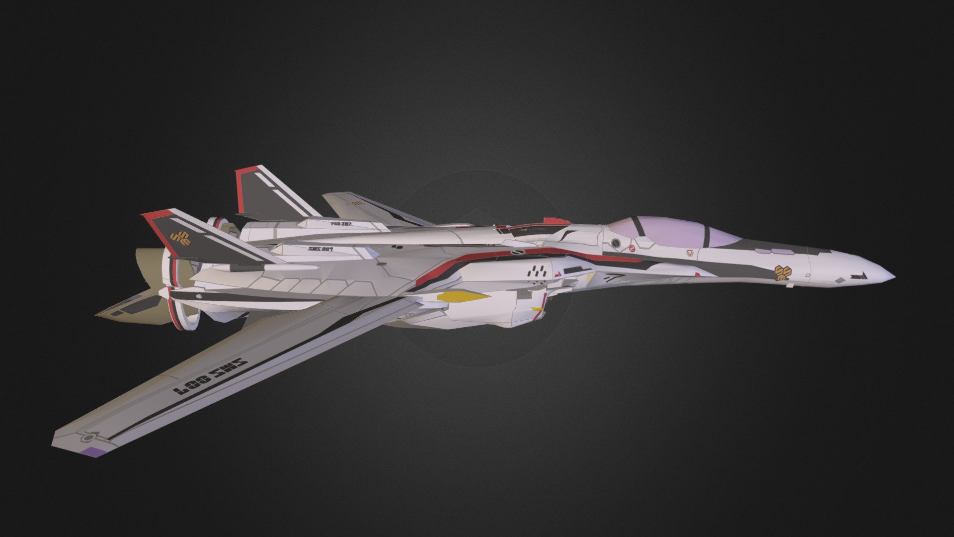 Macross Mech VF2 Fighter Aircraft - 3D model by 3DCloud.company ...
