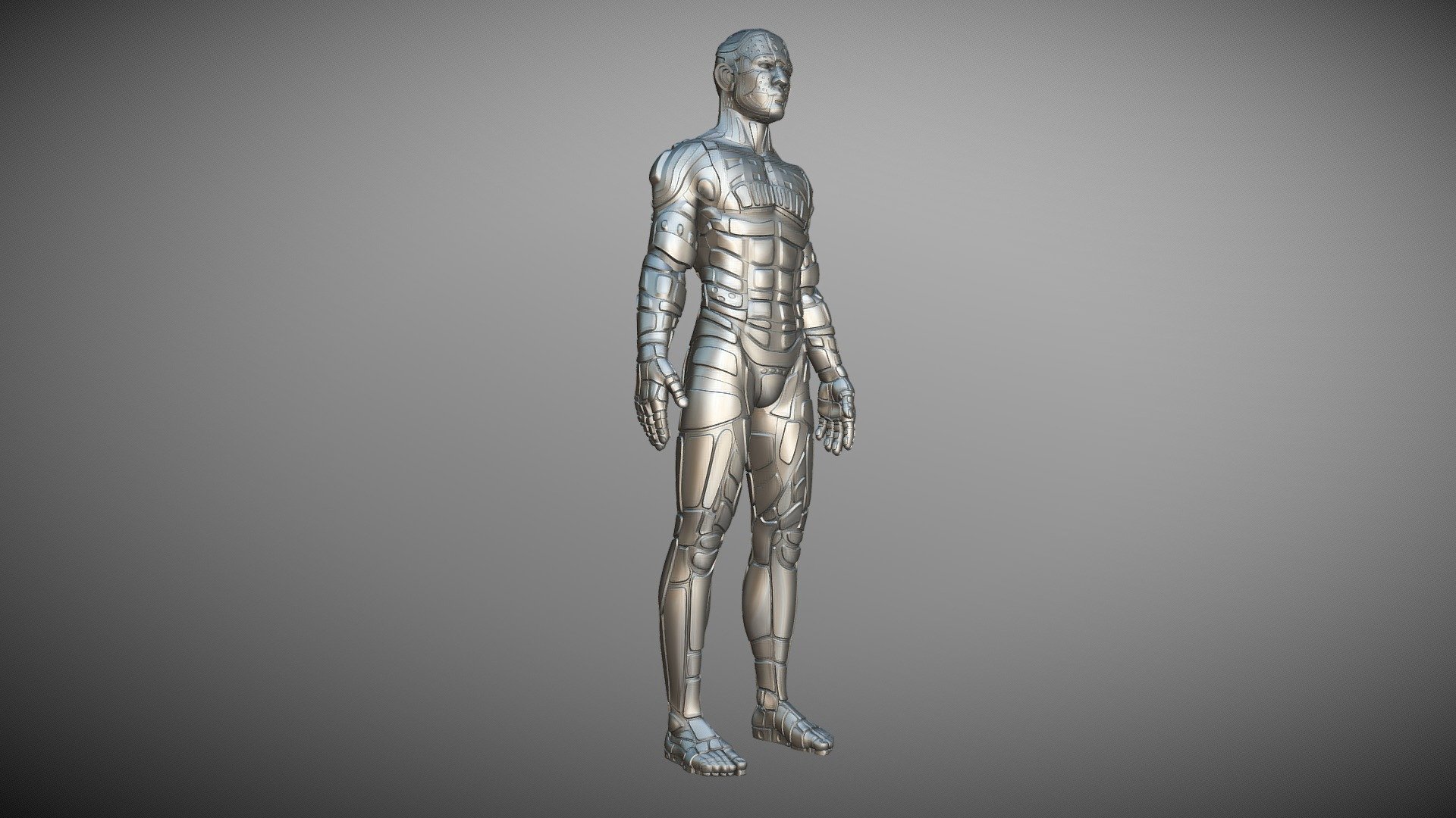 Male Robot 02 - MR02 - Buy Royalty Free 3D model by Sandeep Choudhary ...