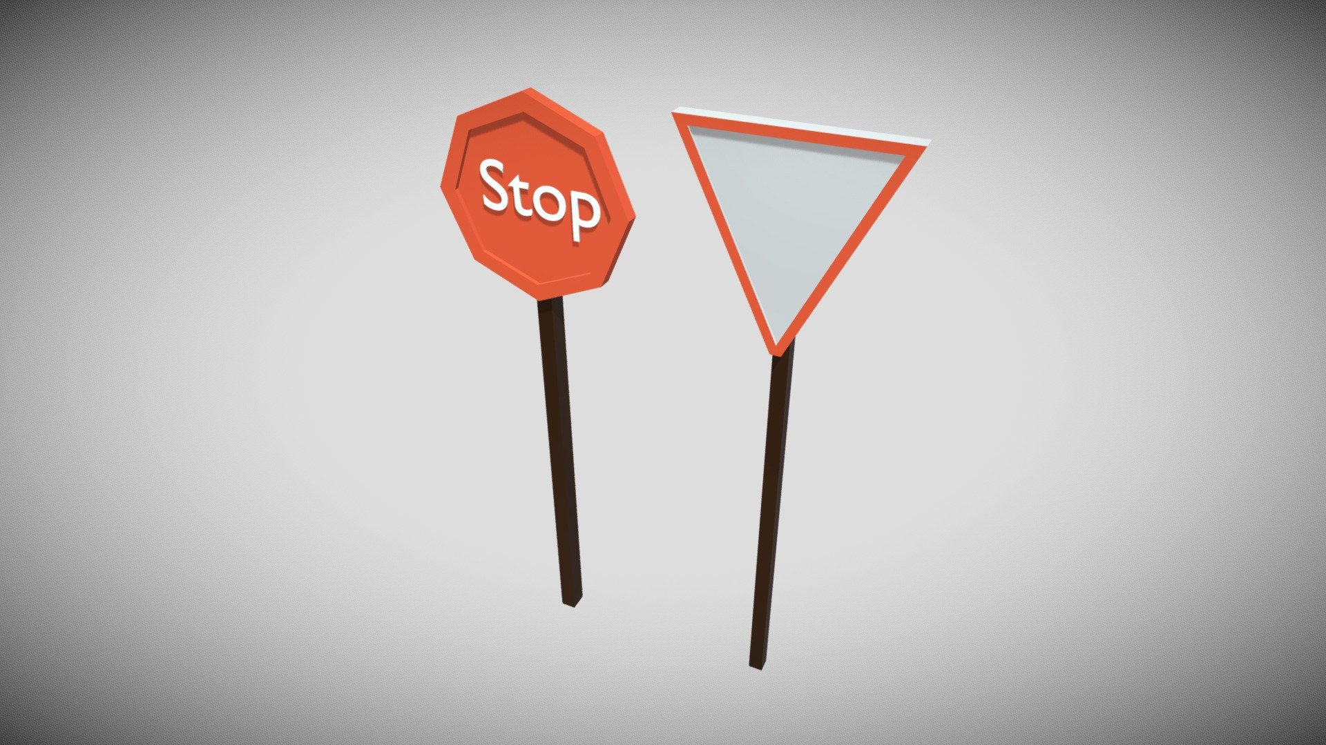 road signs - Download Free 3D model by neosearch [a822fd2] - Sketchfab