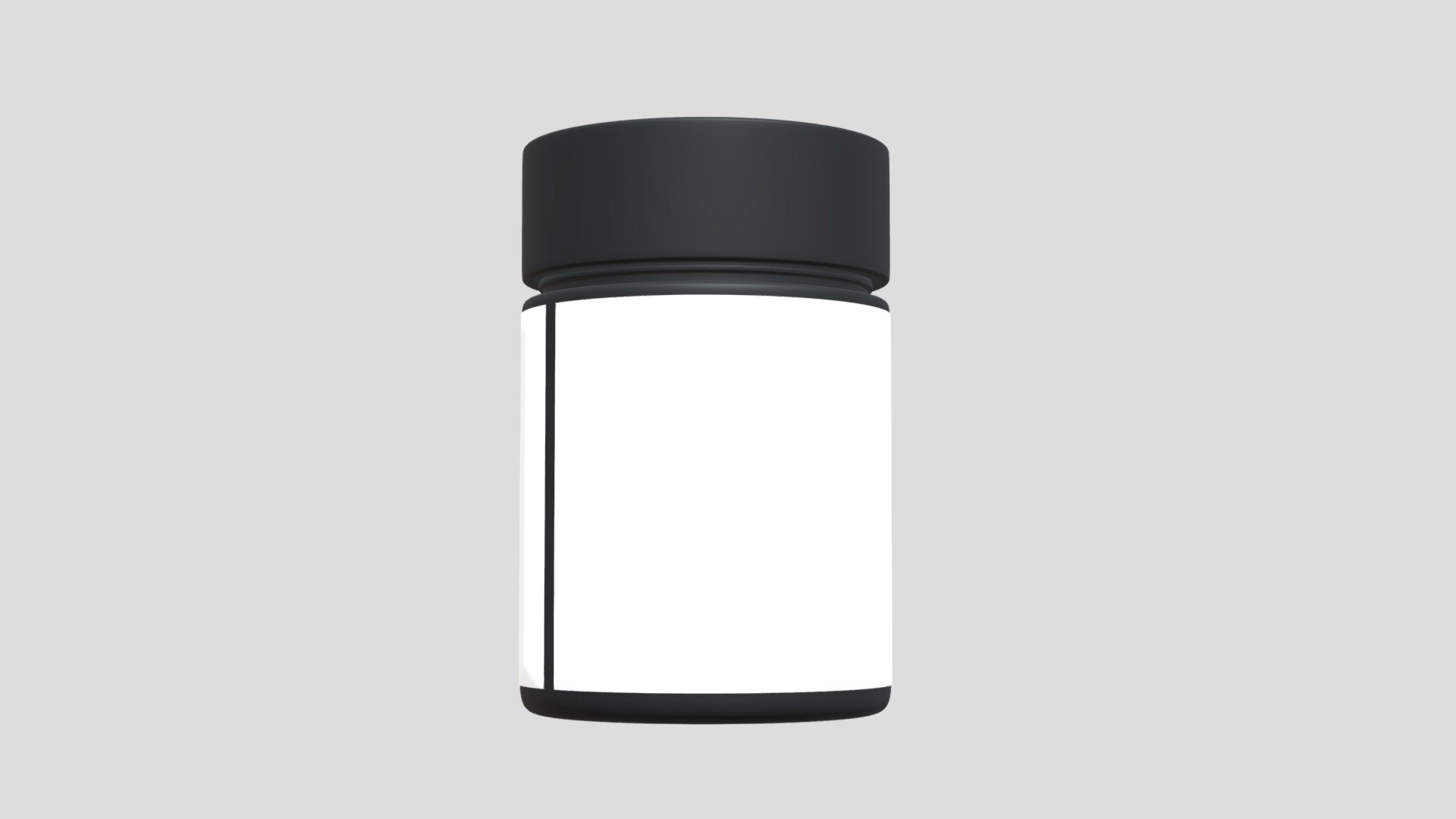 Plastic Jar with label - 3D model - 3D model by Gvozdilla (@johngracer ...