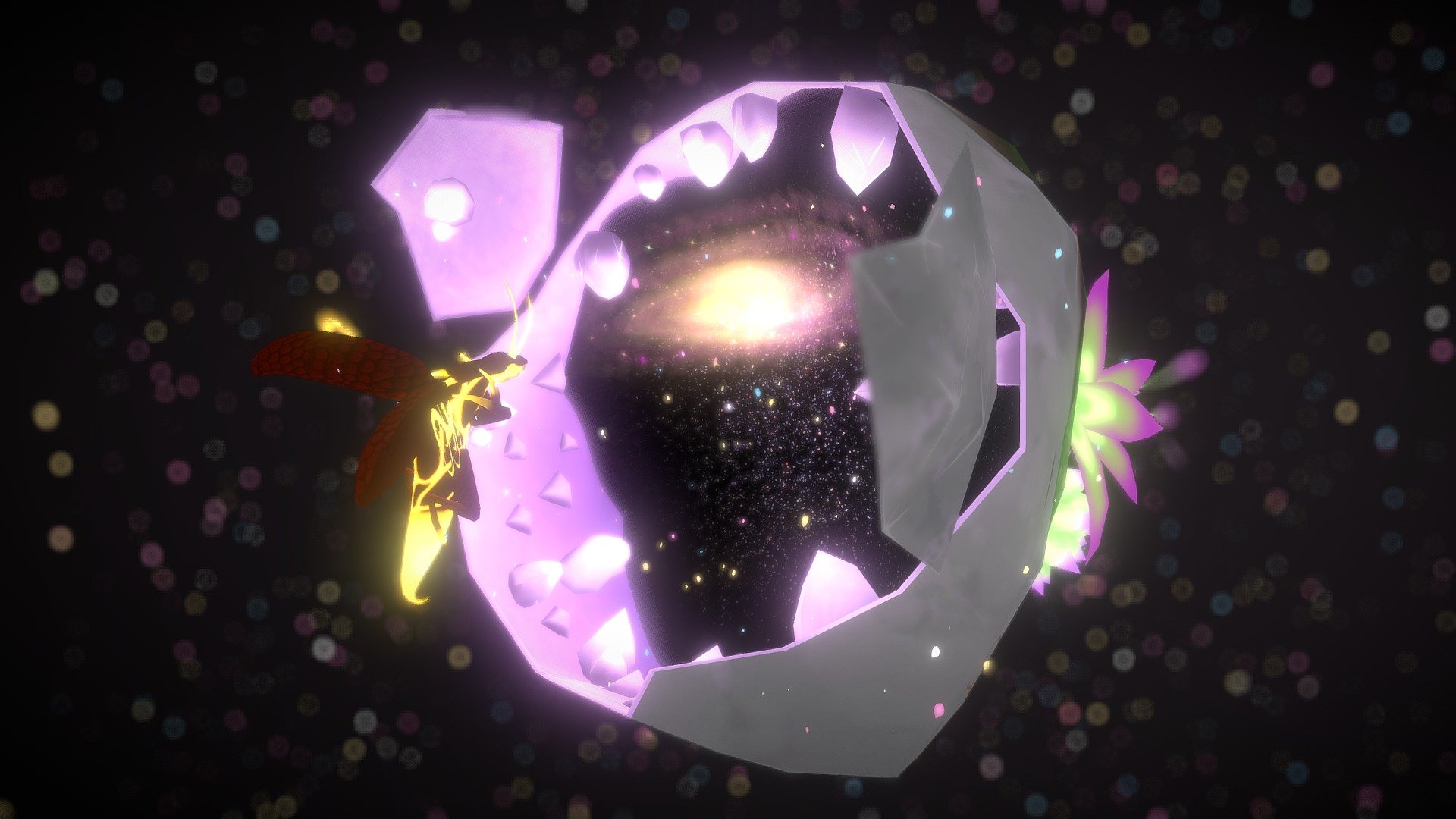 Firefly geode diorama - 3D model by ReedTheFiend [a8283f1] - Sketchfab