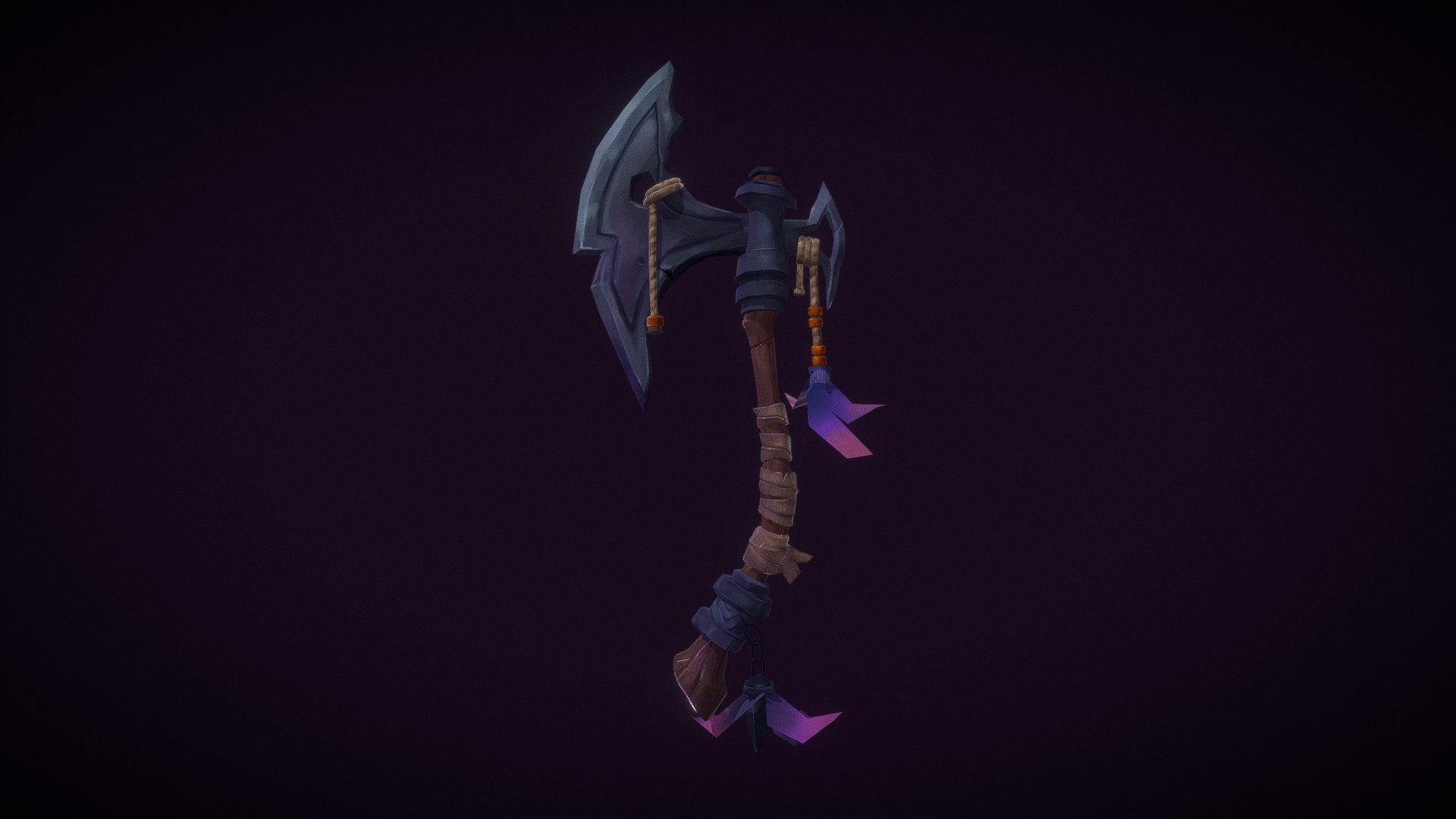 HandpaintedaxeBlDender - 3D model by karabara [a82f329] - Sketchfab