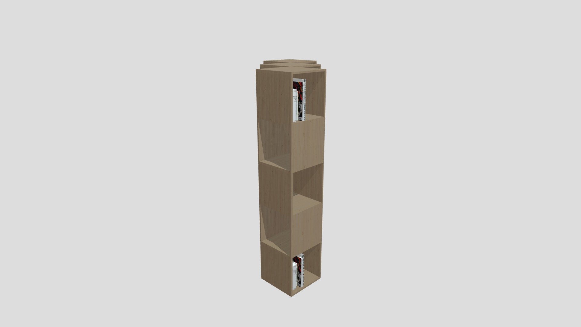 Fold book shelf - Download Free 3D model by Warrior3D (@Ganeshkumar1 ...