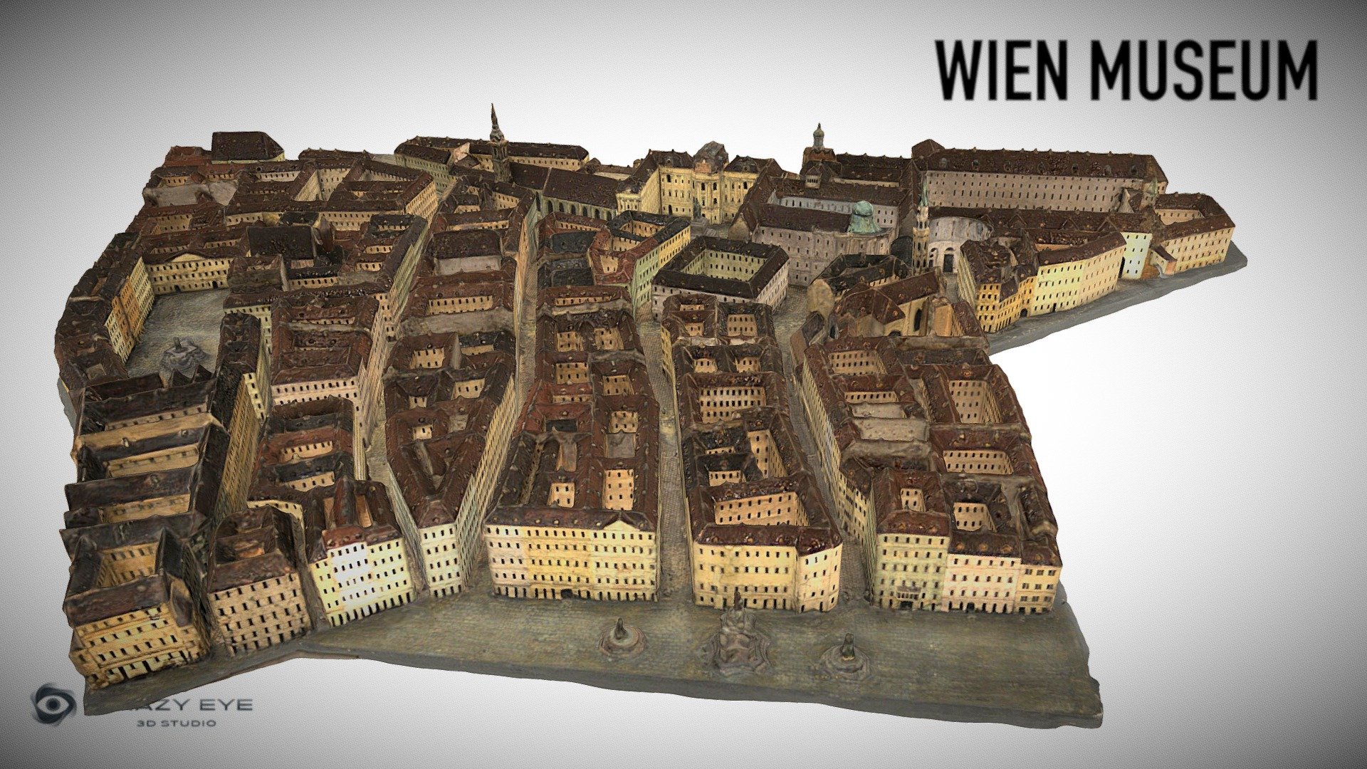 B: Wienmodell von Eduard Fischer 1852-1854 - 3D model by Crazy Eye ...